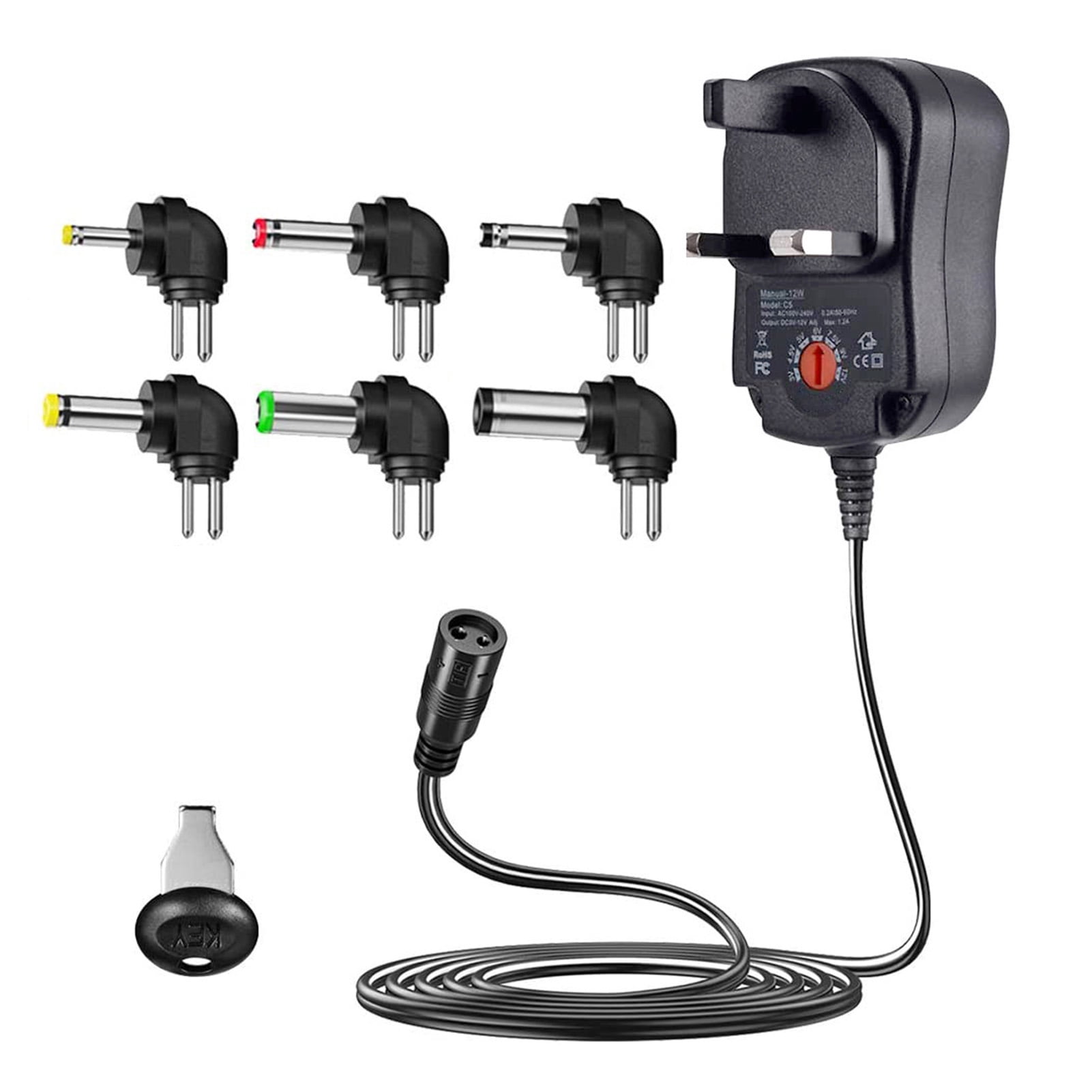 Chicmine 12W US/UK/EU/Australian Plug Multi Range Input Voltage Power ...