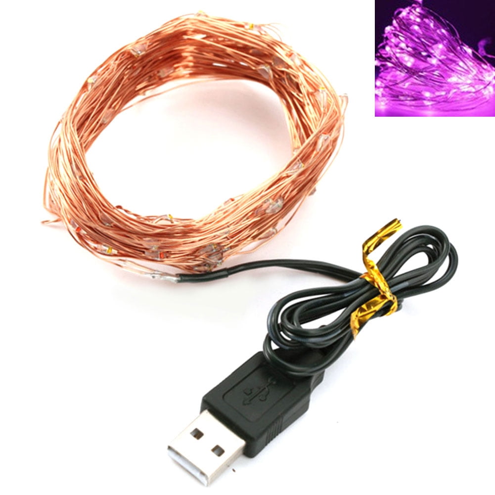 Chicmine 2/5/10m Waterproof Copper Wire 5V USB LED Fairy String Light ...