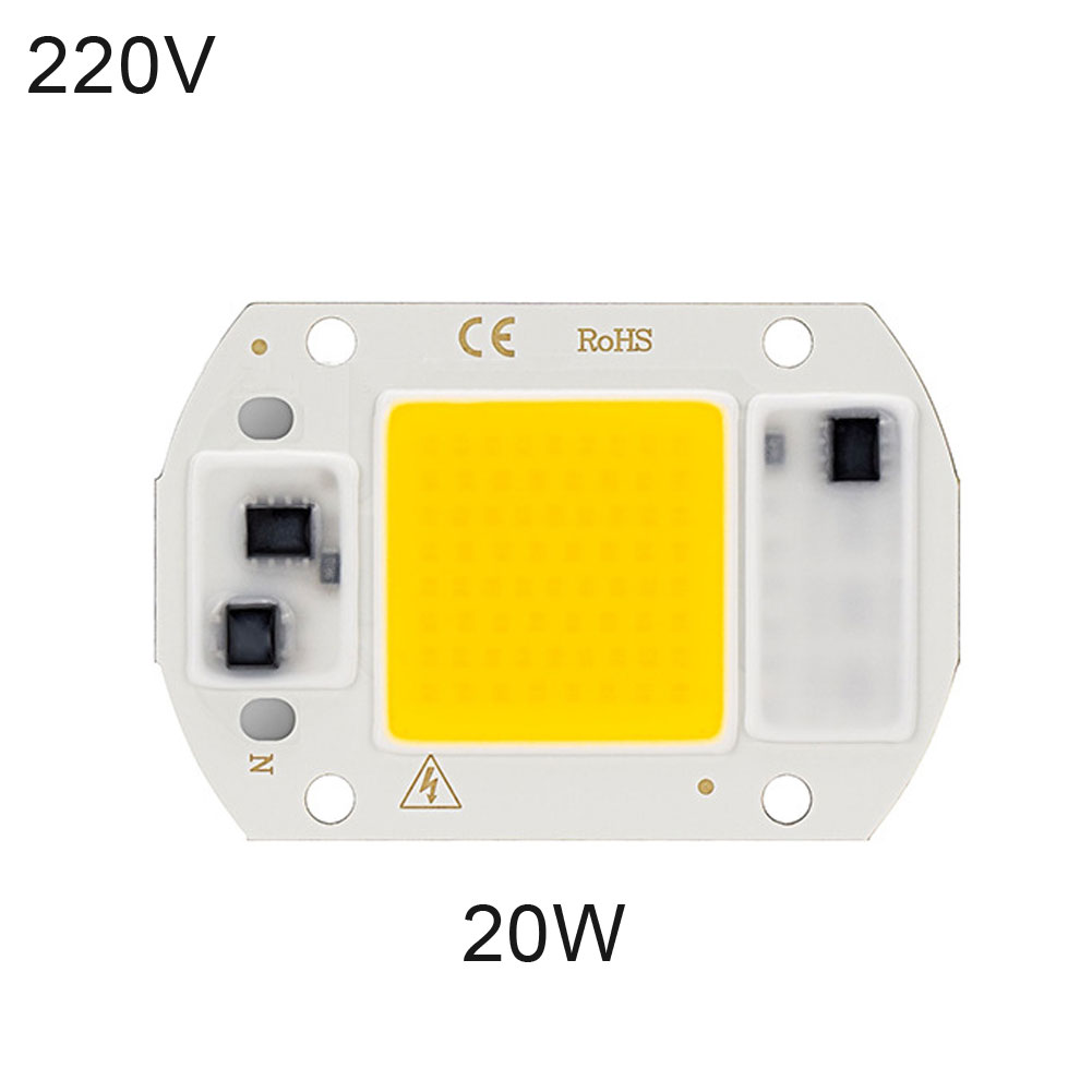 Chicmine 20/30/50W AC 110/220V COB Lamp Chip Smart IC LED Beads for ...