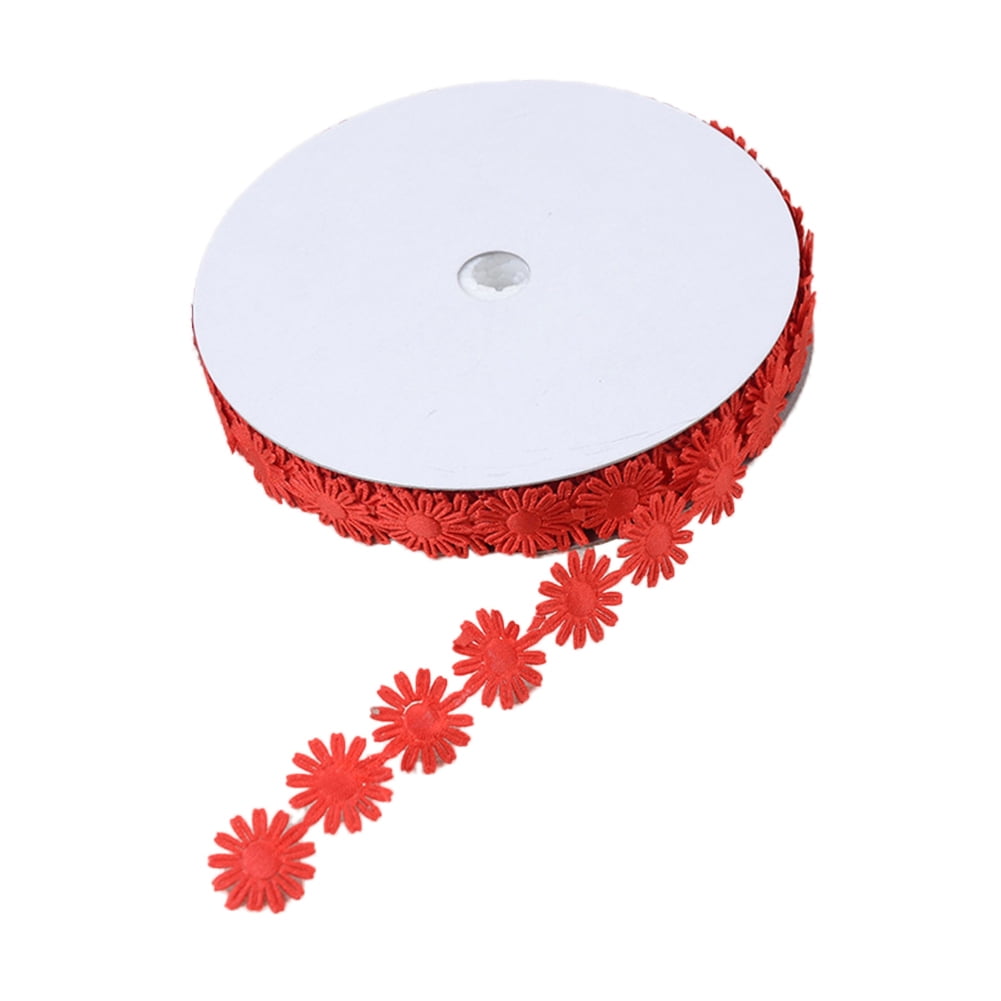 Chicmine 20 Yard Flower Lace Ribbon Pure Color Wedding Dress Belt Trim ...