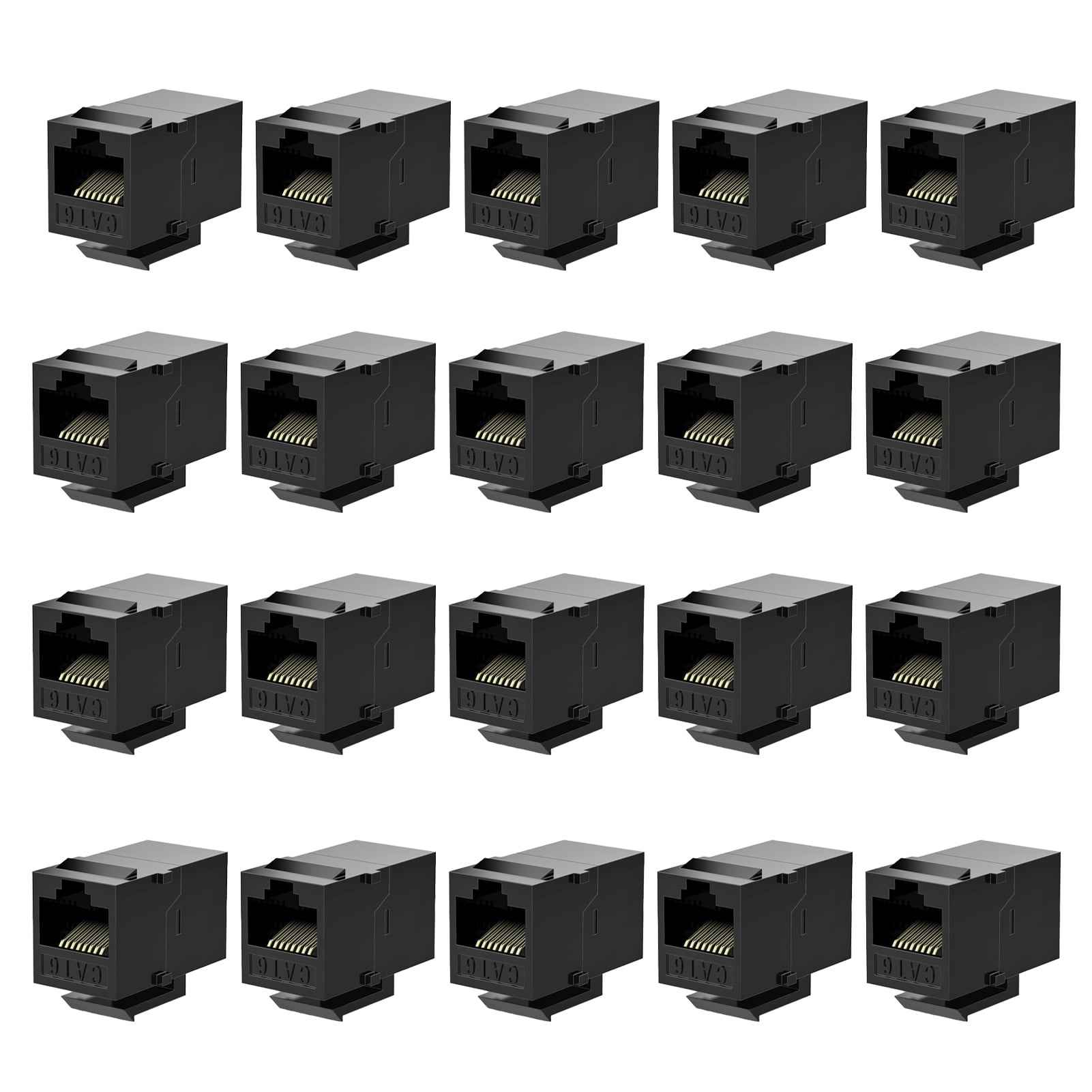 Chicmine 20Pcs CAT6 Network Cable Modules Straight Through Gigabit Transmission Stable Signal ...