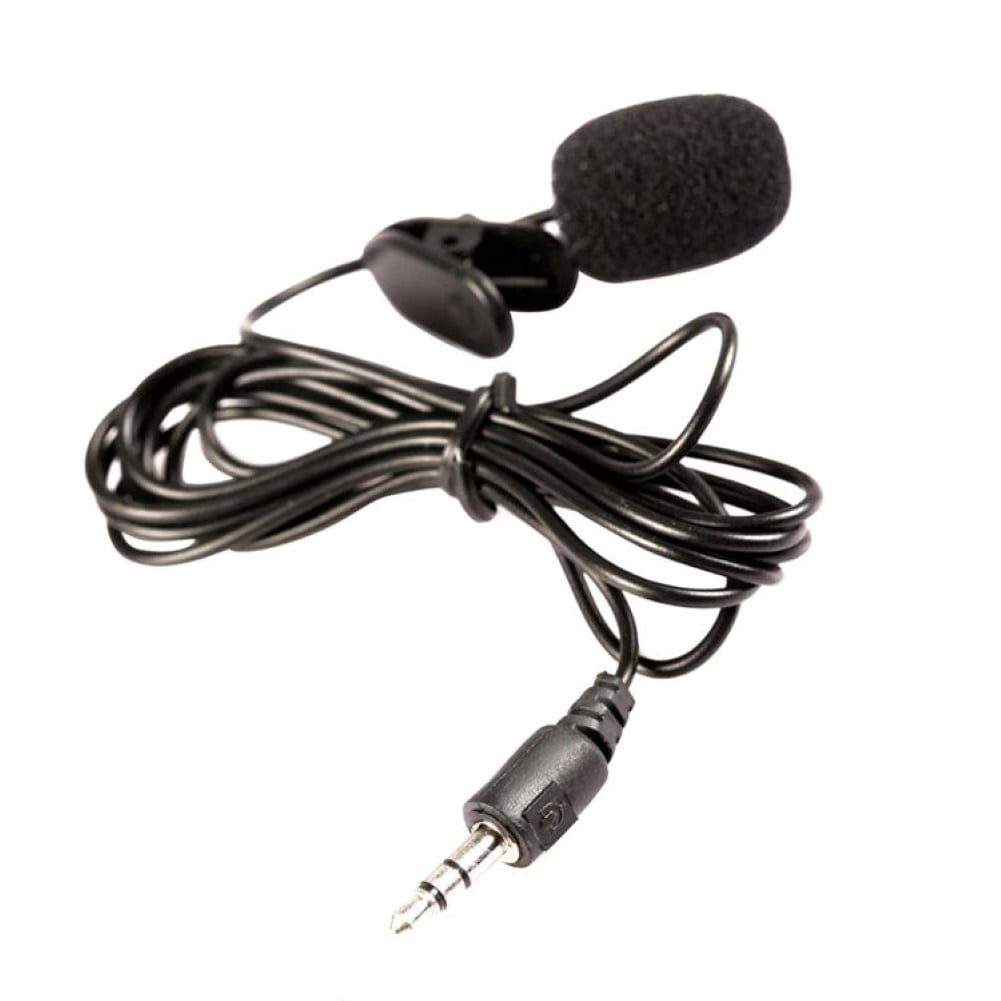 Chicmine 3.5mm Lapel Clip-on Handsfree Wired Microphone Lavalier Mic ...