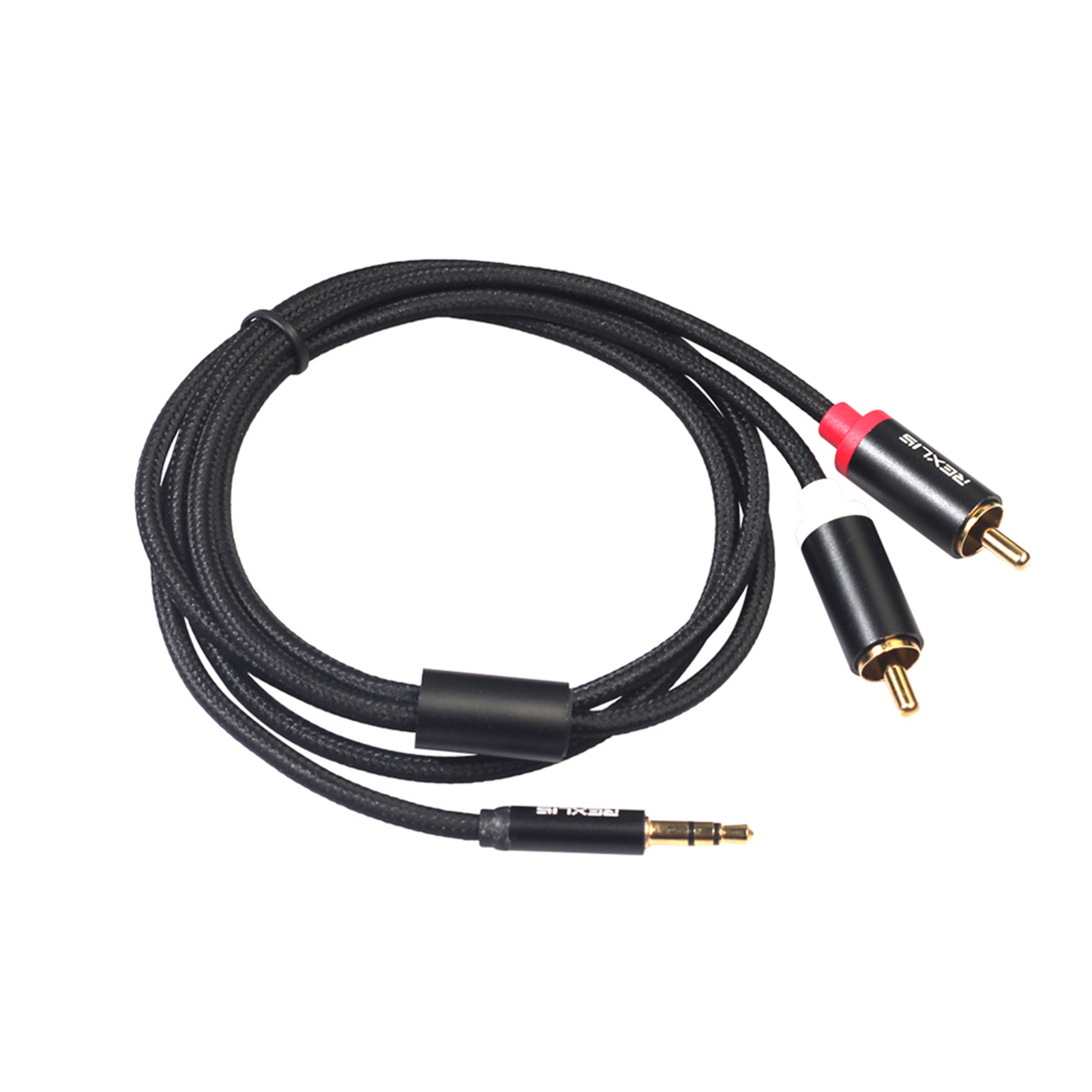 Chicmine 3.5mm Male to 2RCA Male AUX Stereo Audio Cable Adapter Cord ...
