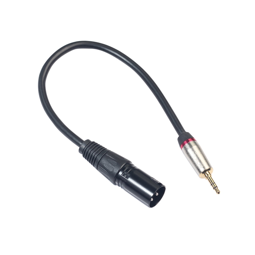 Chicmine 30cm 3.5mm Male to 3 Pin XLR Male Stereo Audio Adapter Cable ...