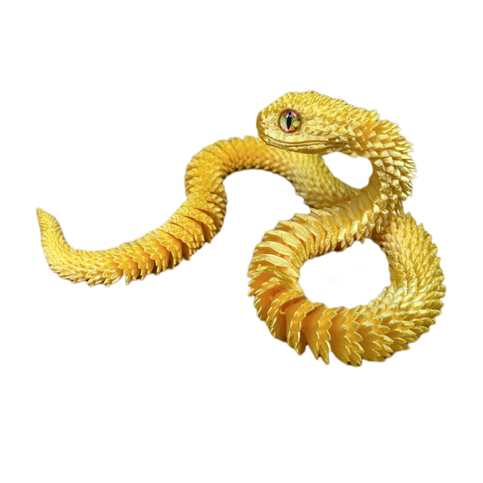 Chicmine 3D Printed Snake Figurine Movable Joints Snake Figure ...