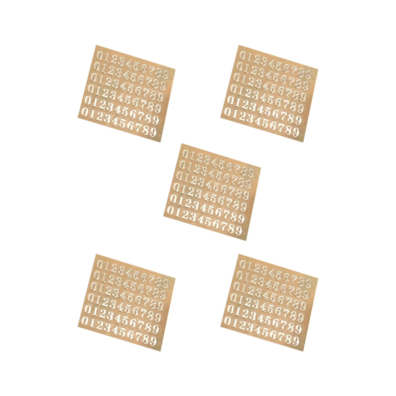 Chicmine 5Pcs DIY Sticker Luxury Anti-fade 3mm Lowercase Uppercase ...