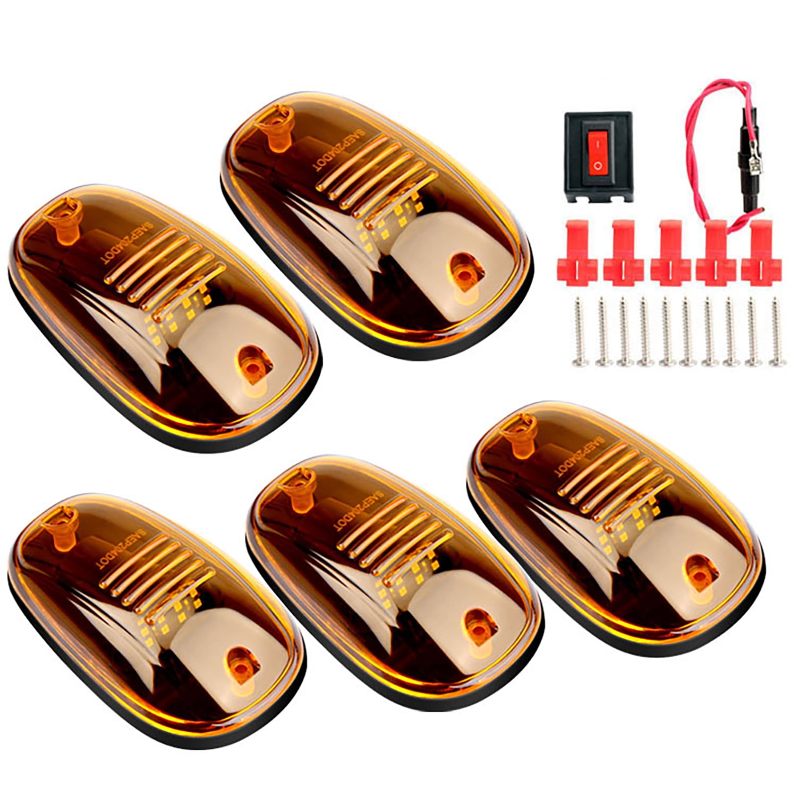 Chicmine 5Pcs Wireless Cab Lights Easy Install Weatherproof Improved ...