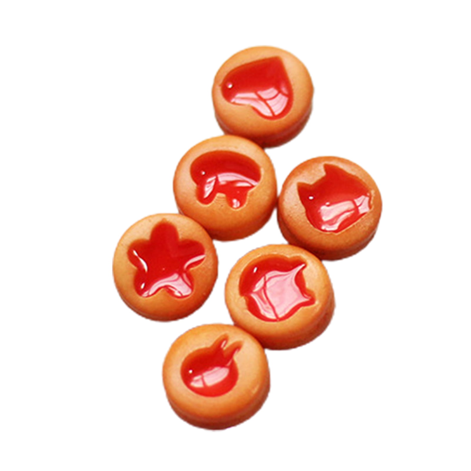 Chicmine 6Pcs Miniature Cookies High Reduction Degree 3D Shooting Props ...
