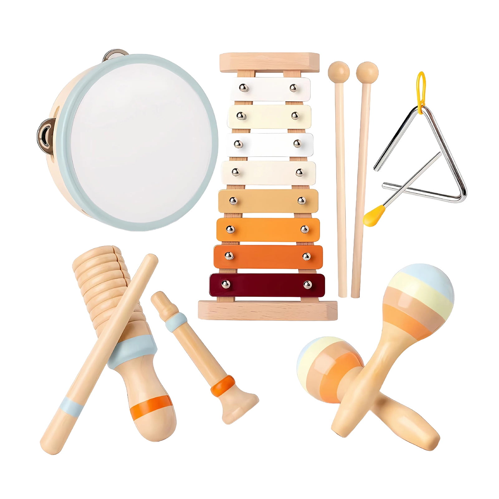 Chicmine 6Pcs/Set Baby Musical Instruments with Xylophone Trumpet ...