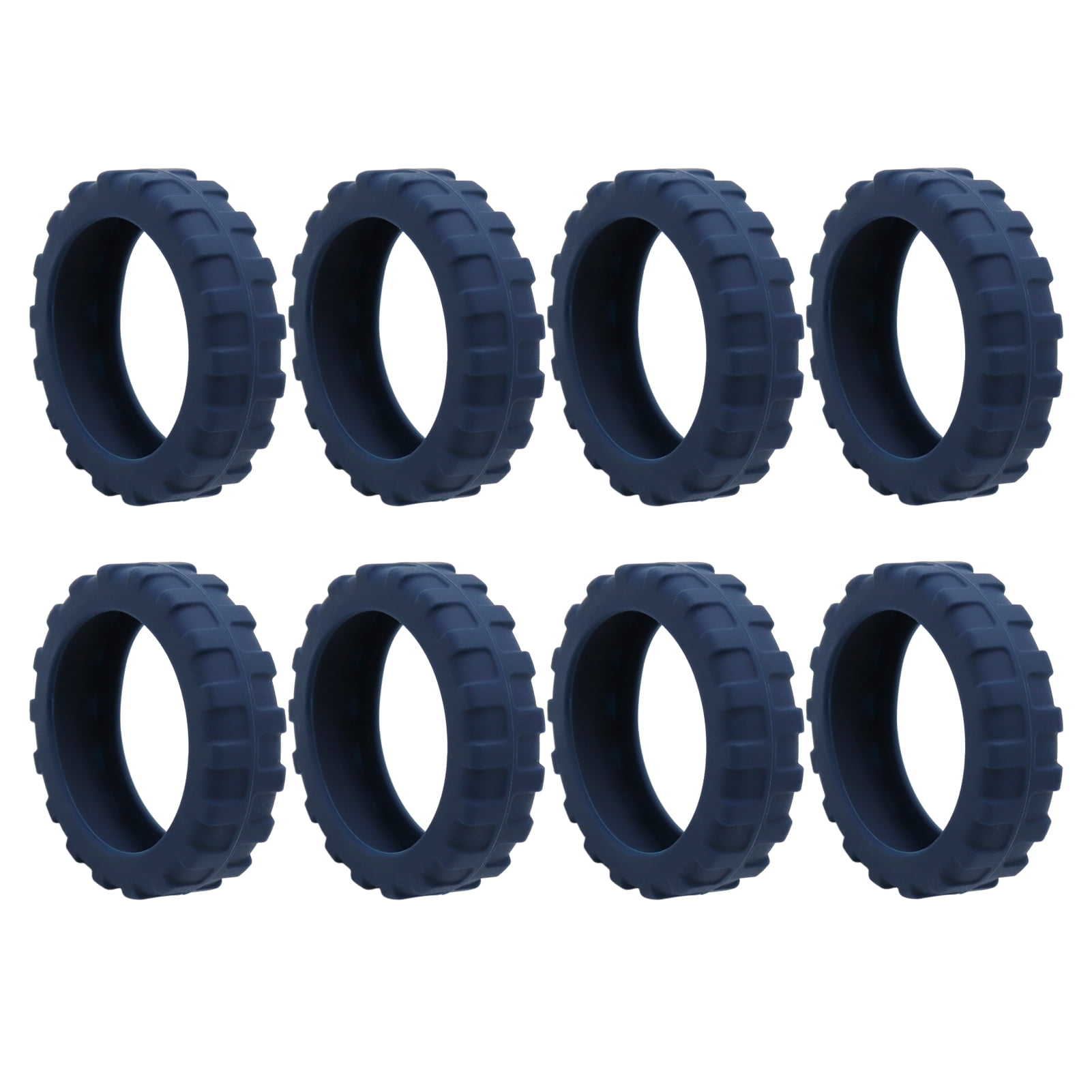 Chicmine 8 Pcs Luggage Wheel Covers Wear-resistant Thick Reduce Noise ...