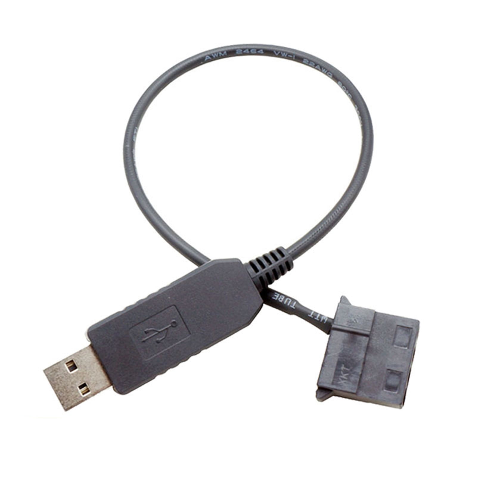 Chicmine Adapter Cable USB To 4Pin Fan Booster Cord Chassis Fan Cable ...