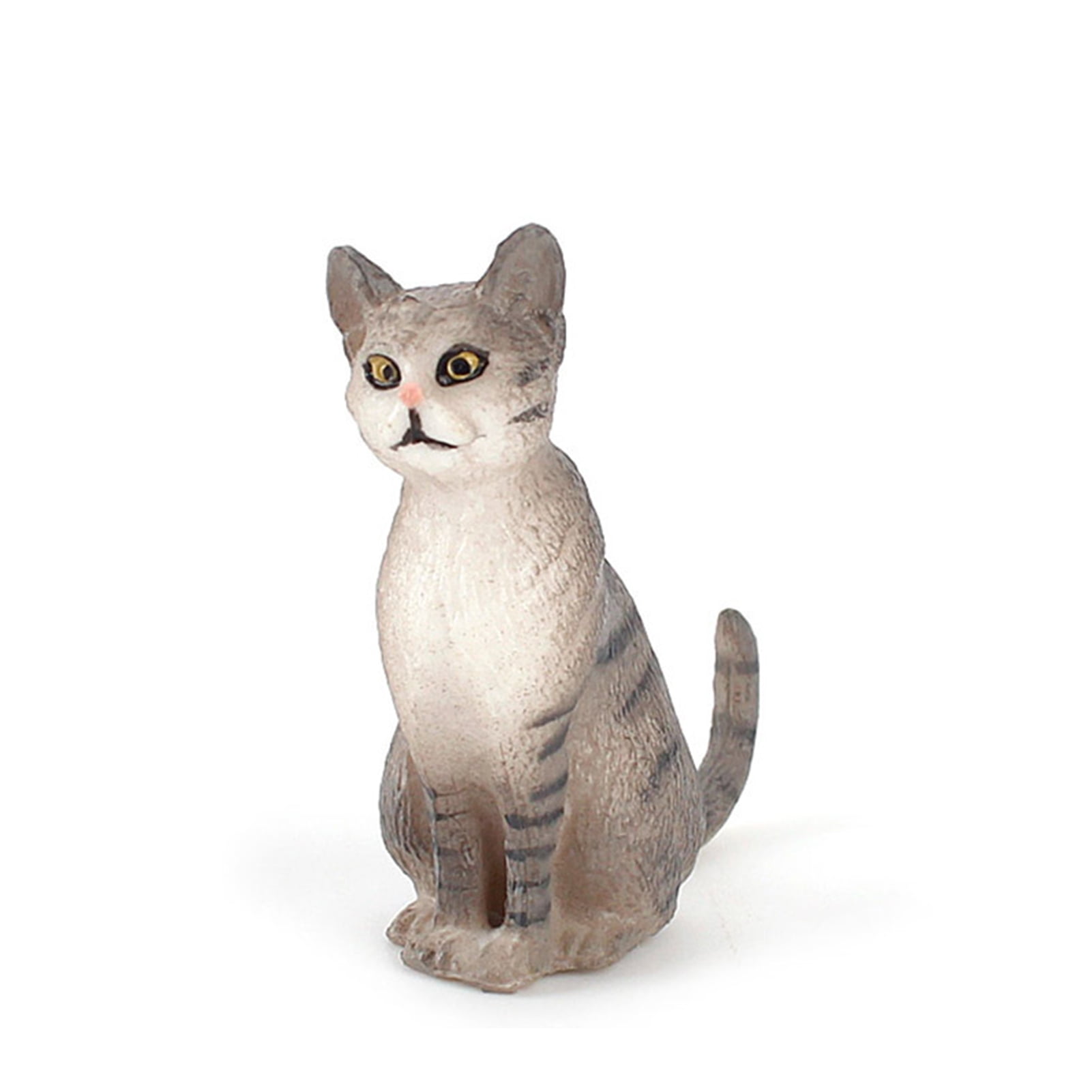 Chicmine Animal Model Realistic Form Collectible Solid Simulation Cat ...