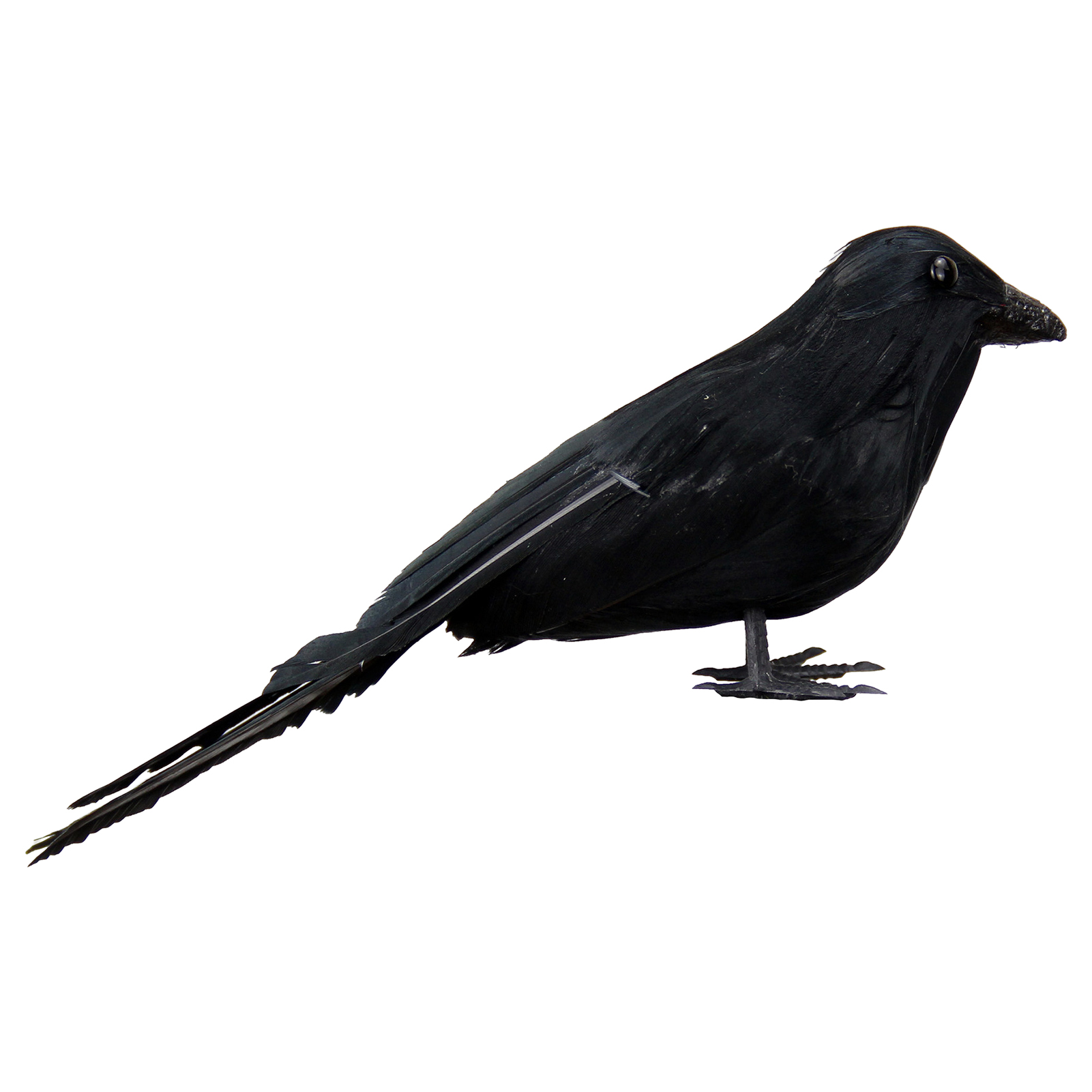 Chicmine Artificial Crow Feathered Realistic Handmade Standing/Flying ...