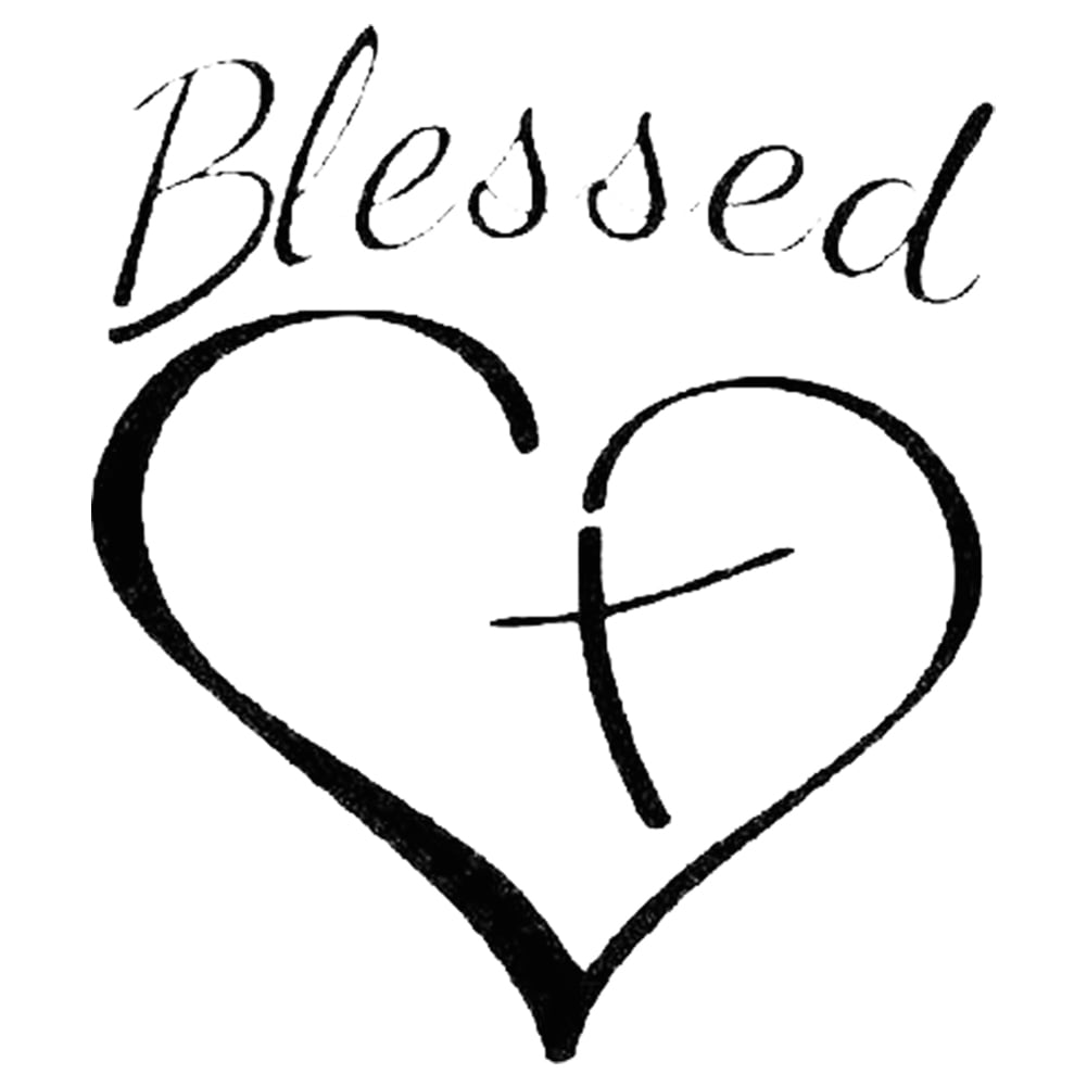 Chicmine Blessed Heart Cross Car Truck Vehicle Body Window Reflective ...