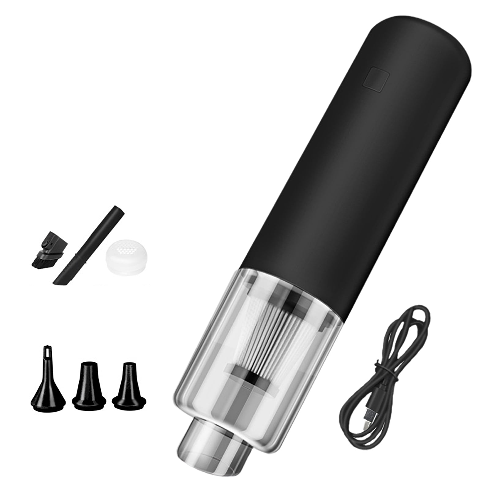 Chicmine Car Vacuum Cleaner 6000PA Strong Suction Head Vacuuming Tail ...