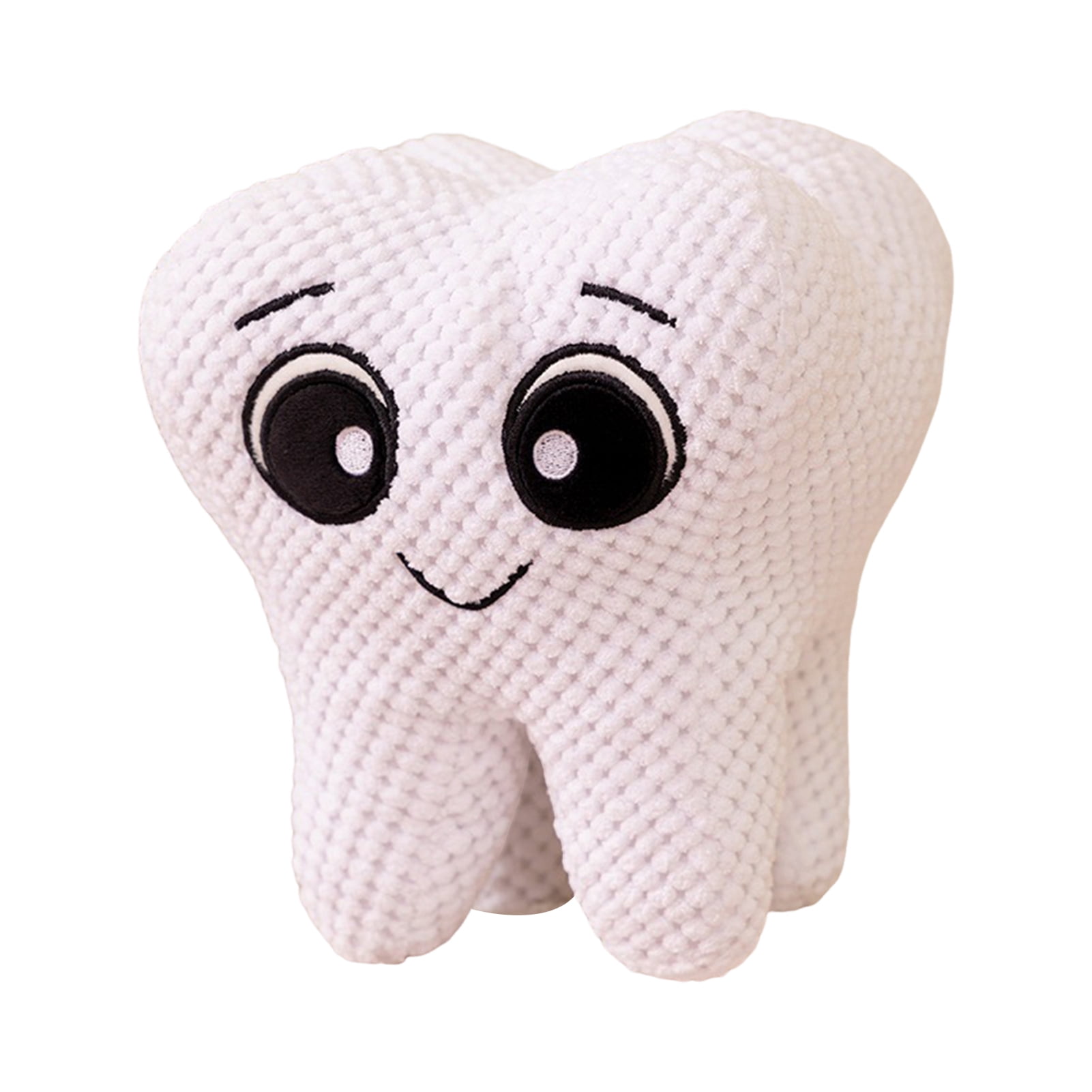 Chicmine Cartoon Tooth Doll Stuffed Plush Tooth Shape Doll White Tooth ...