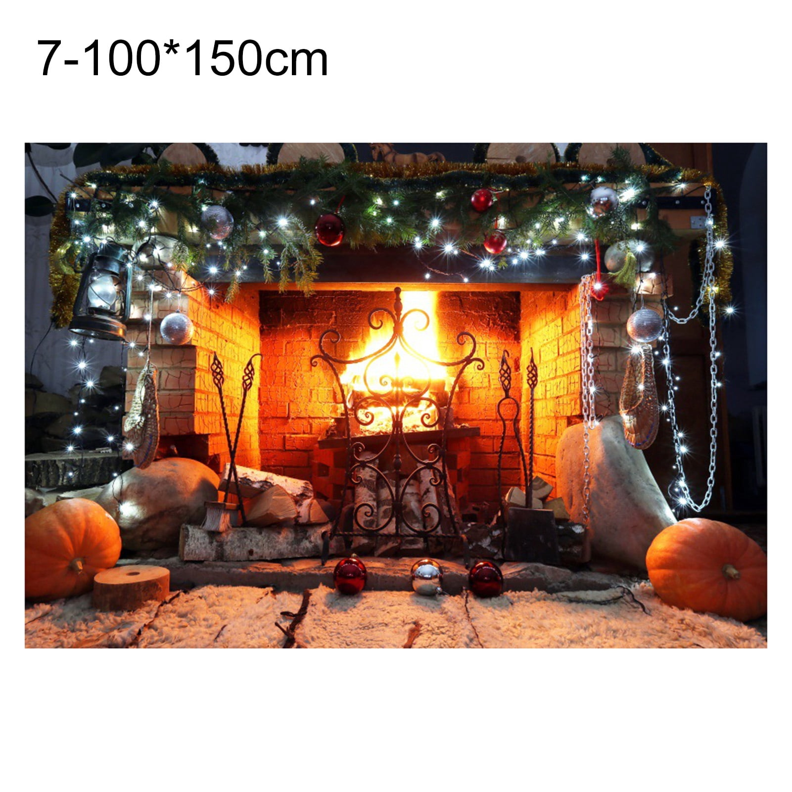 Chicmine Christmas No-wrinkle Fabric Backdrop Washable Photo Studio ...