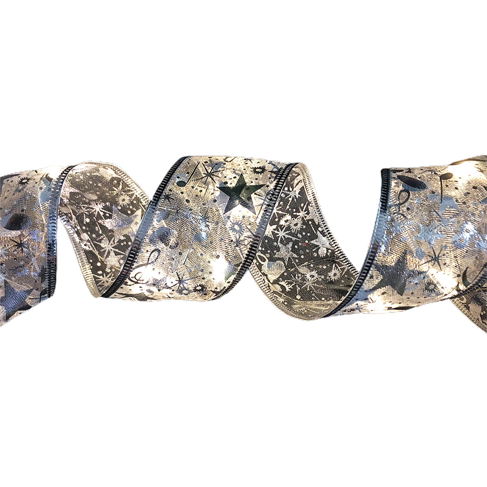 Chicmine Christmas Ribbon with LED Lights Waterproof Fabric Gift ...