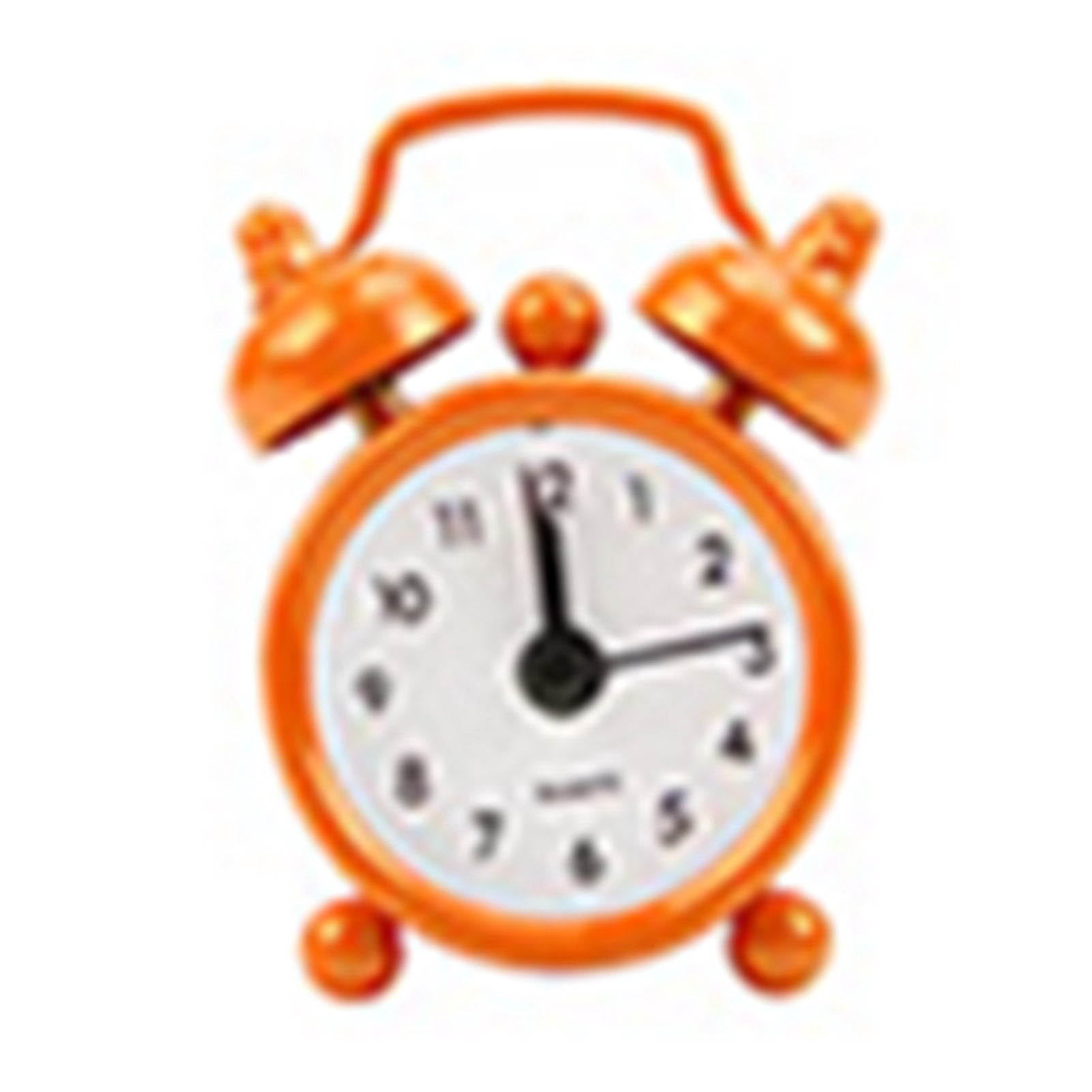 Chicmine Classic Home Cute Battery Operated Analog Mini Round Bedside ...