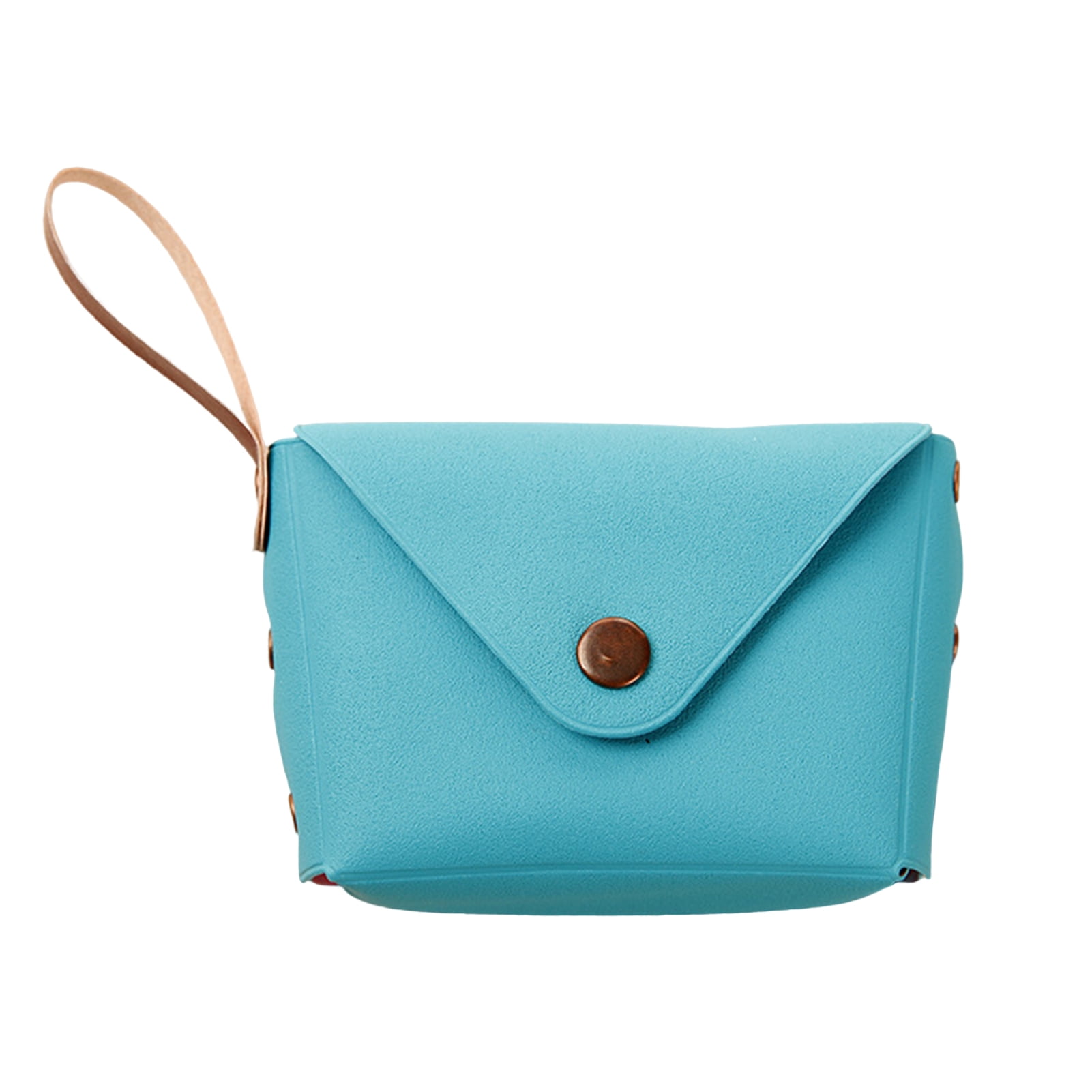 Chicmine Coin Purse Button Closure Portable Handle Strap Small ...