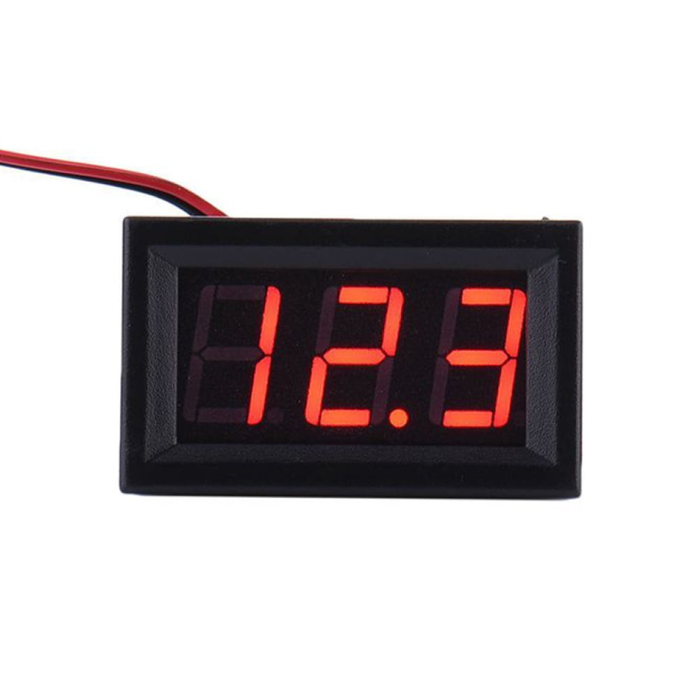 Chicmine DC 4.5-30V 0.56inch LED Digital Display 2-Wire Voltage Meter ...