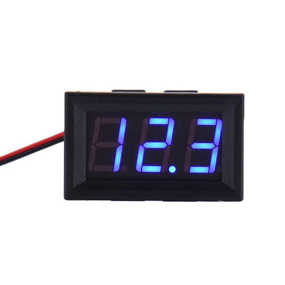 Chicmine DC 4.5-30V 0.56inch LED Digital Display 2-Wire Voltage Meter ...