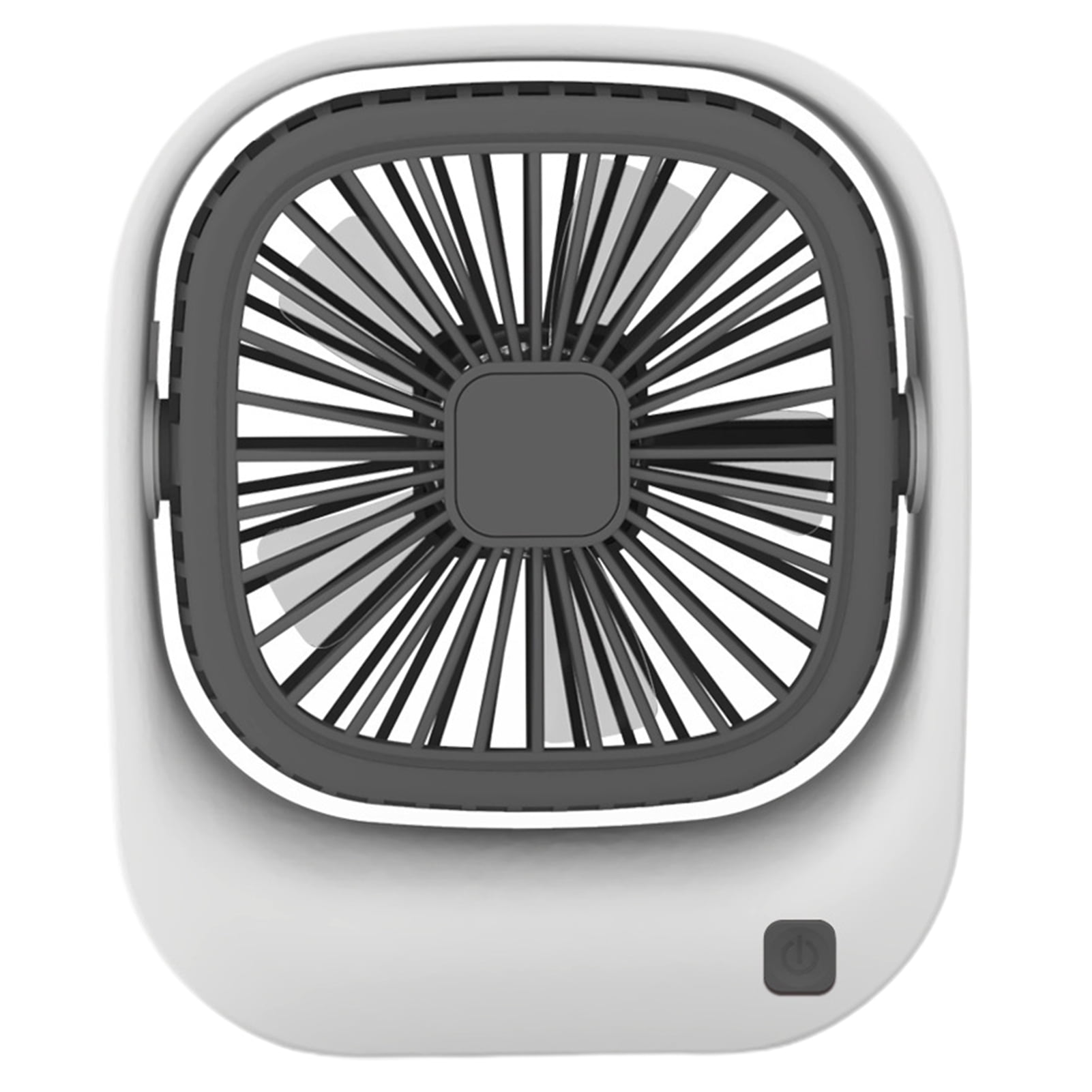 Chicmine Desktop Fan 2 Speeds Adjustable Angle 5 Blades Non-slip Base ...