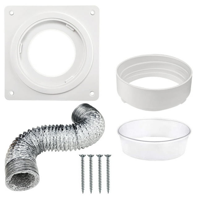 Chicmine Dry Vent Window Kit with Dryer Vent Hose Adjustable Window ...