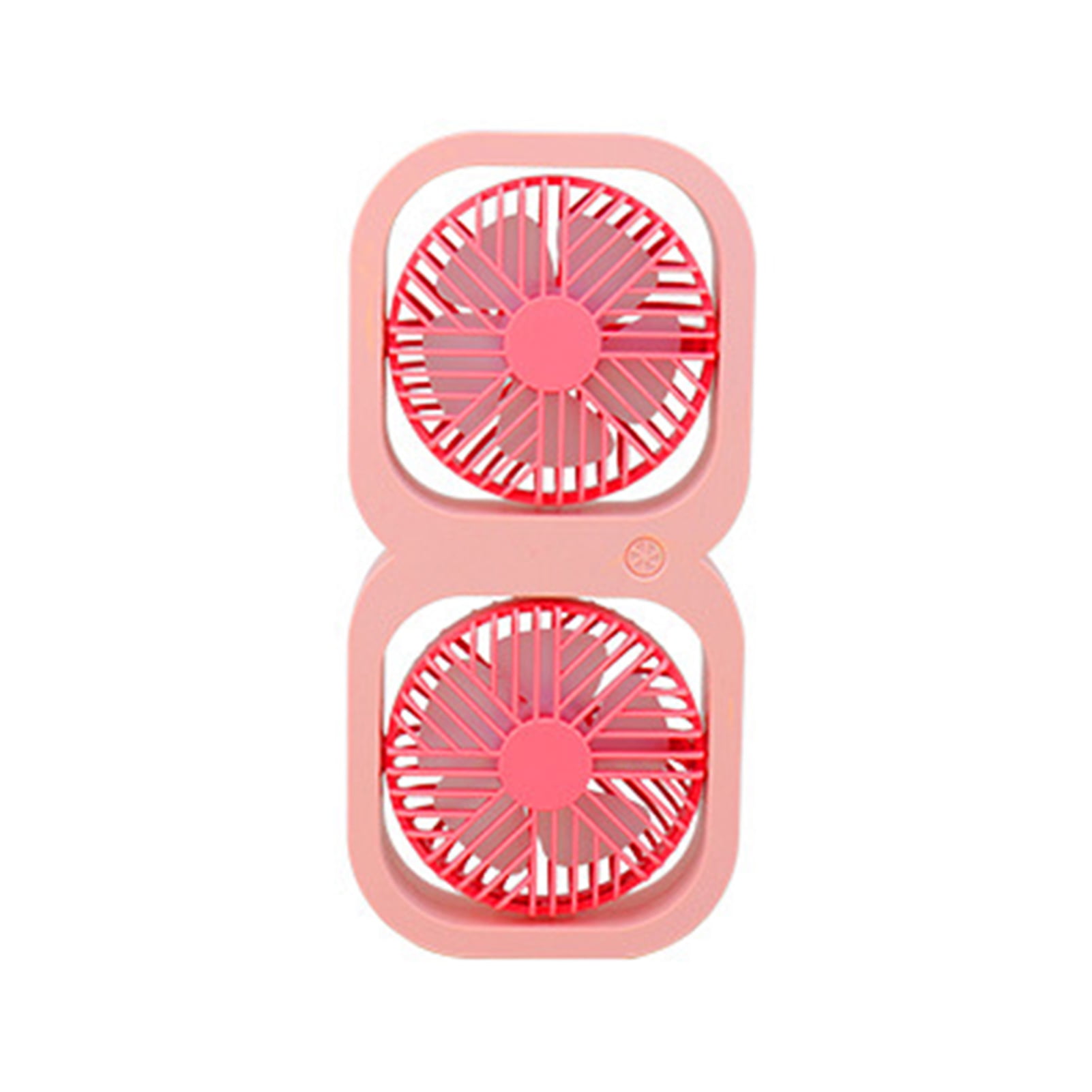 Chicmine Dual-Head Desktop Fan 2-Speed Adjustable Airflow Outlet Angle ...