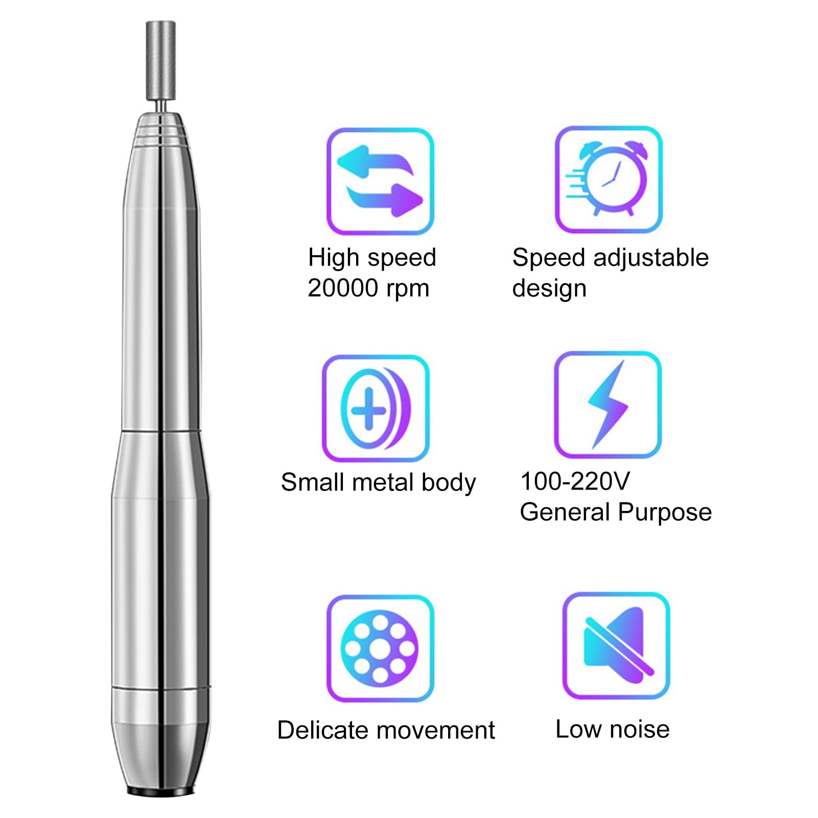 Chicmine Electric Nail File Remove Dead Skin Electric Nail Drill ...