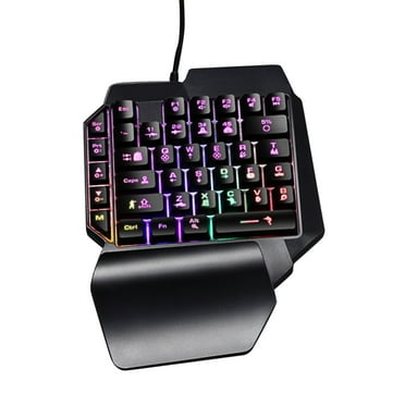Ledeez Gamer Girl 4-in-1 LED Pink Gaming Set, Multi-Color LED Keyboard ...