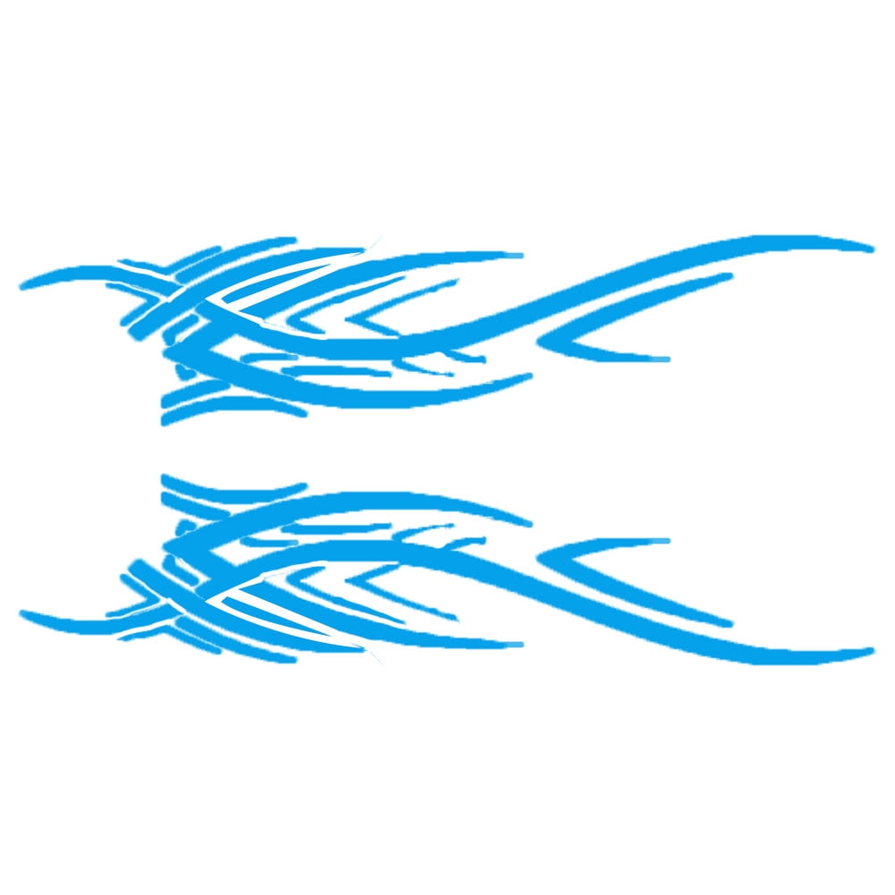 Chicmine Flame Stripes Auto Car-Styling Vehicle Body 2 Side Decals ...