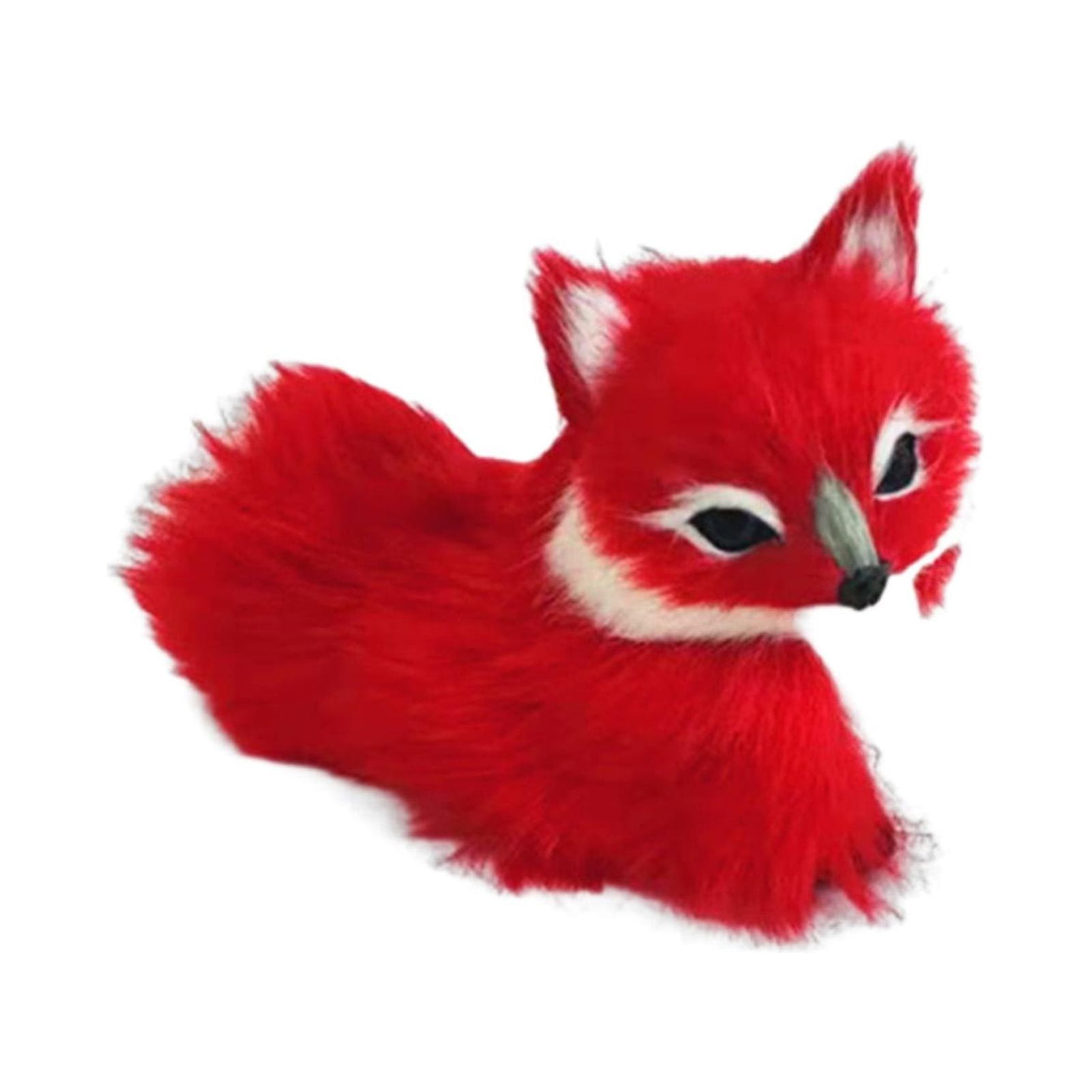 Chicmine Fox Model Toy Mini Cute Simulation Animal Figure Solid Model ...