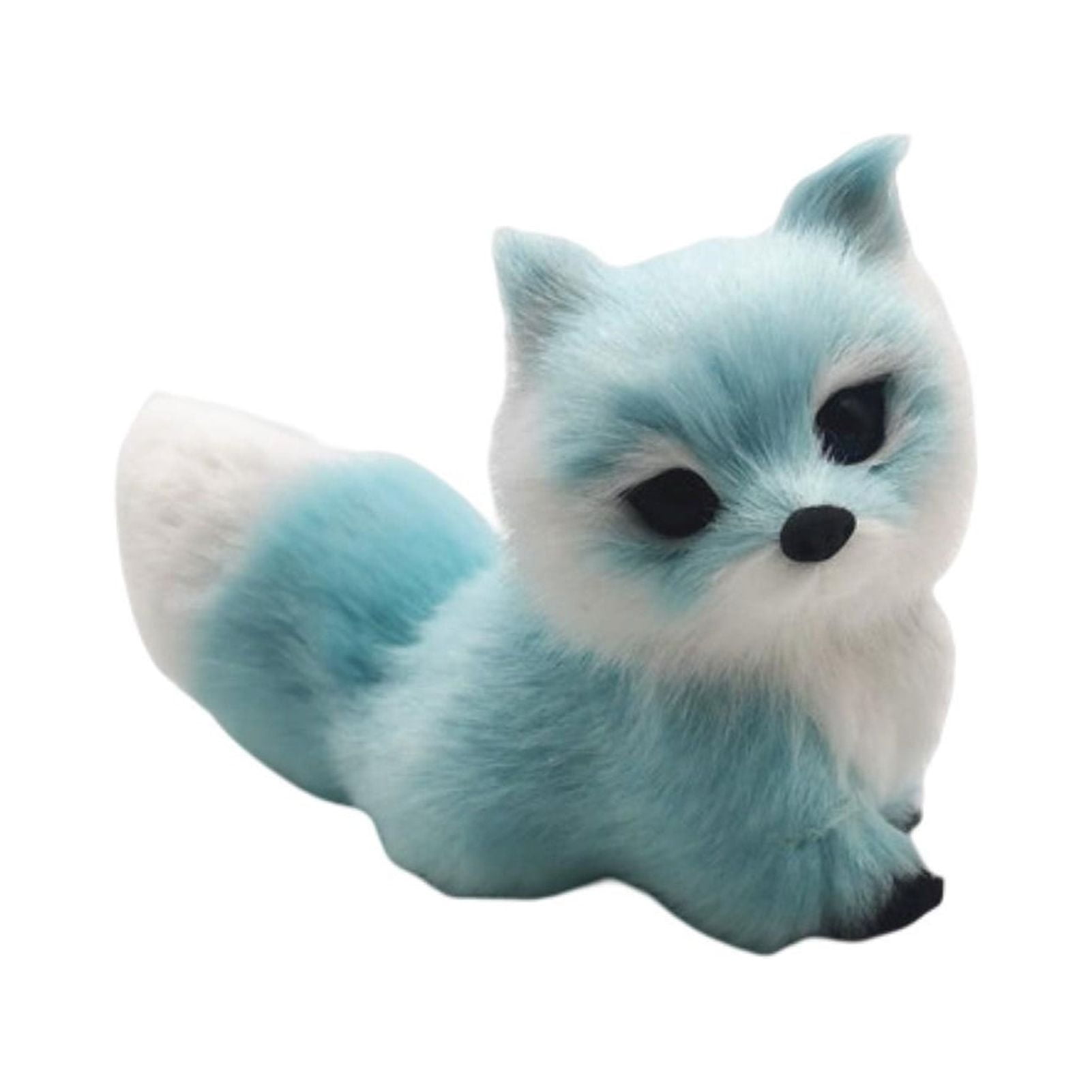 Chicmine Fox Model Toy Mini Cute Simulation Animal Figure Solid Model ...