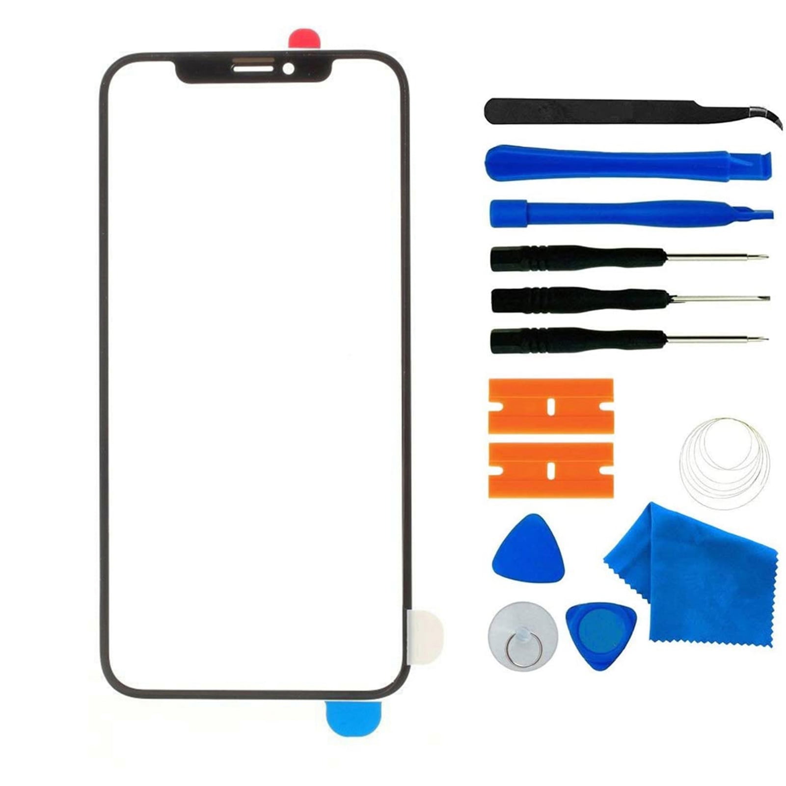 Chicmine Front Outer Lens Glass Screen Replacement Repair Tool Kit for ...