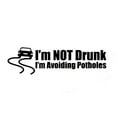 Chicmine Funny Not Drunk I'm Avoiding Potholes Car Sticker Truck Body ...