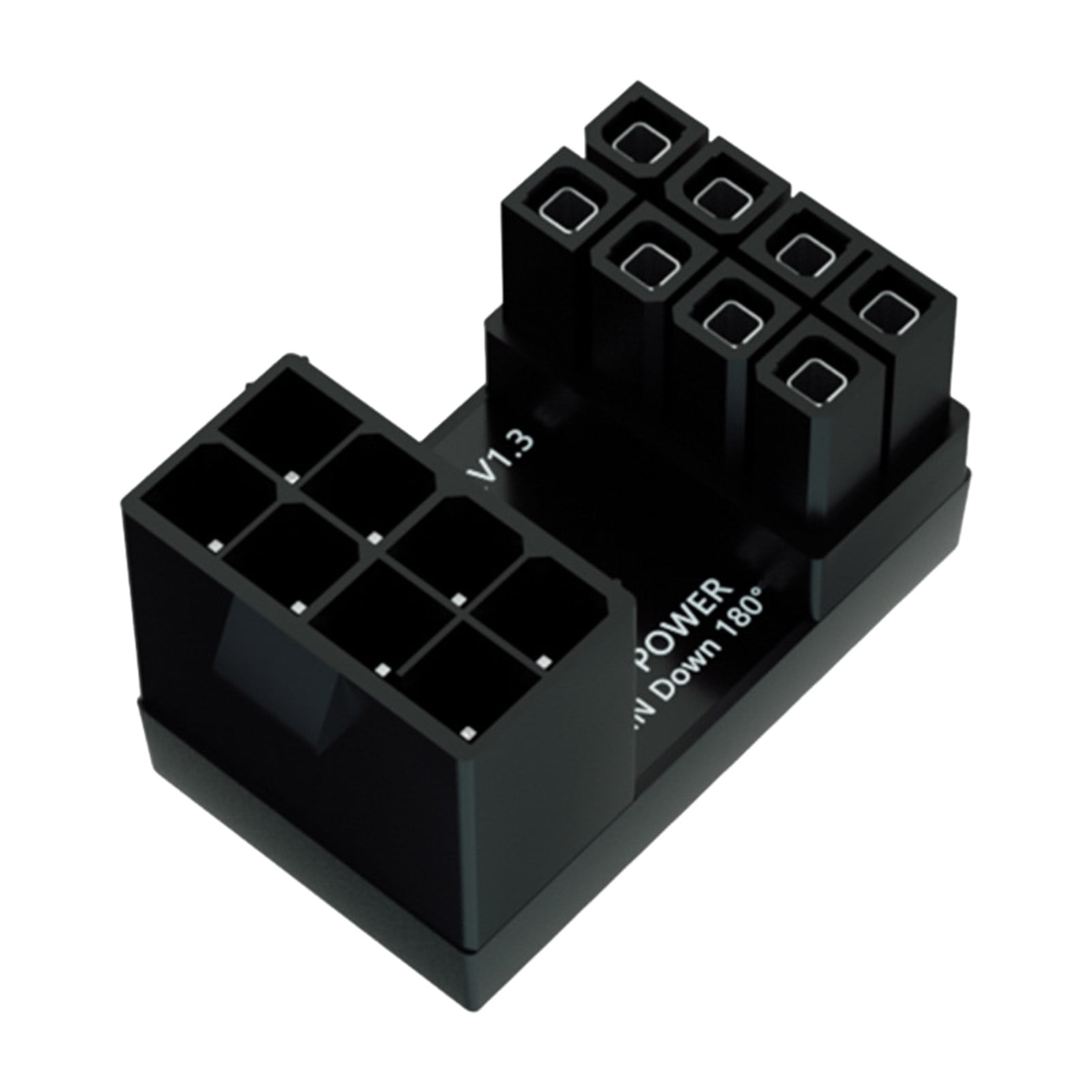 Chicmine Graphics Card Power Connector 180 Degree Angled Enhance Cable ...