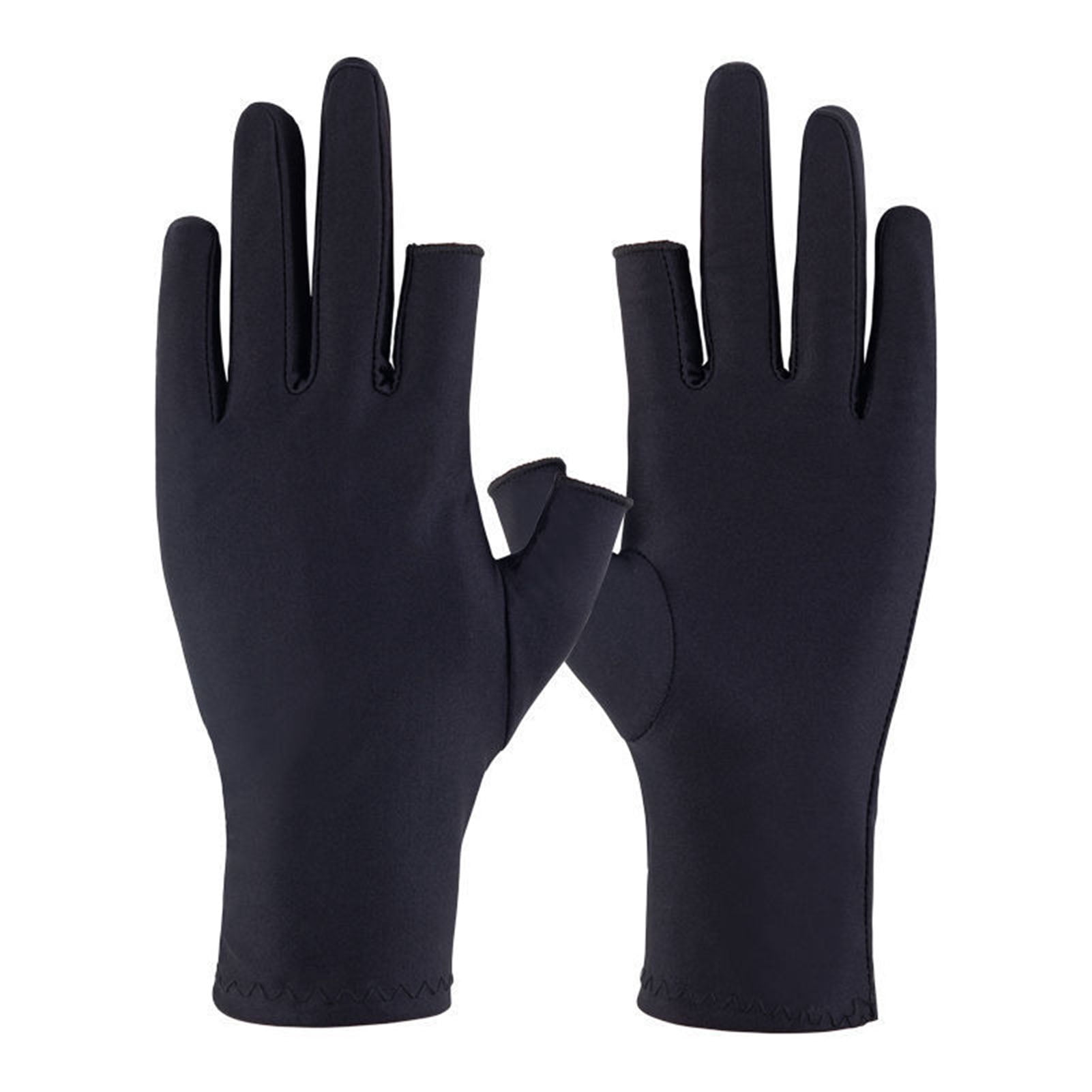 Chicmine Half Fingers Gloves Super Soft Breathable Stretchy Friendly to ...