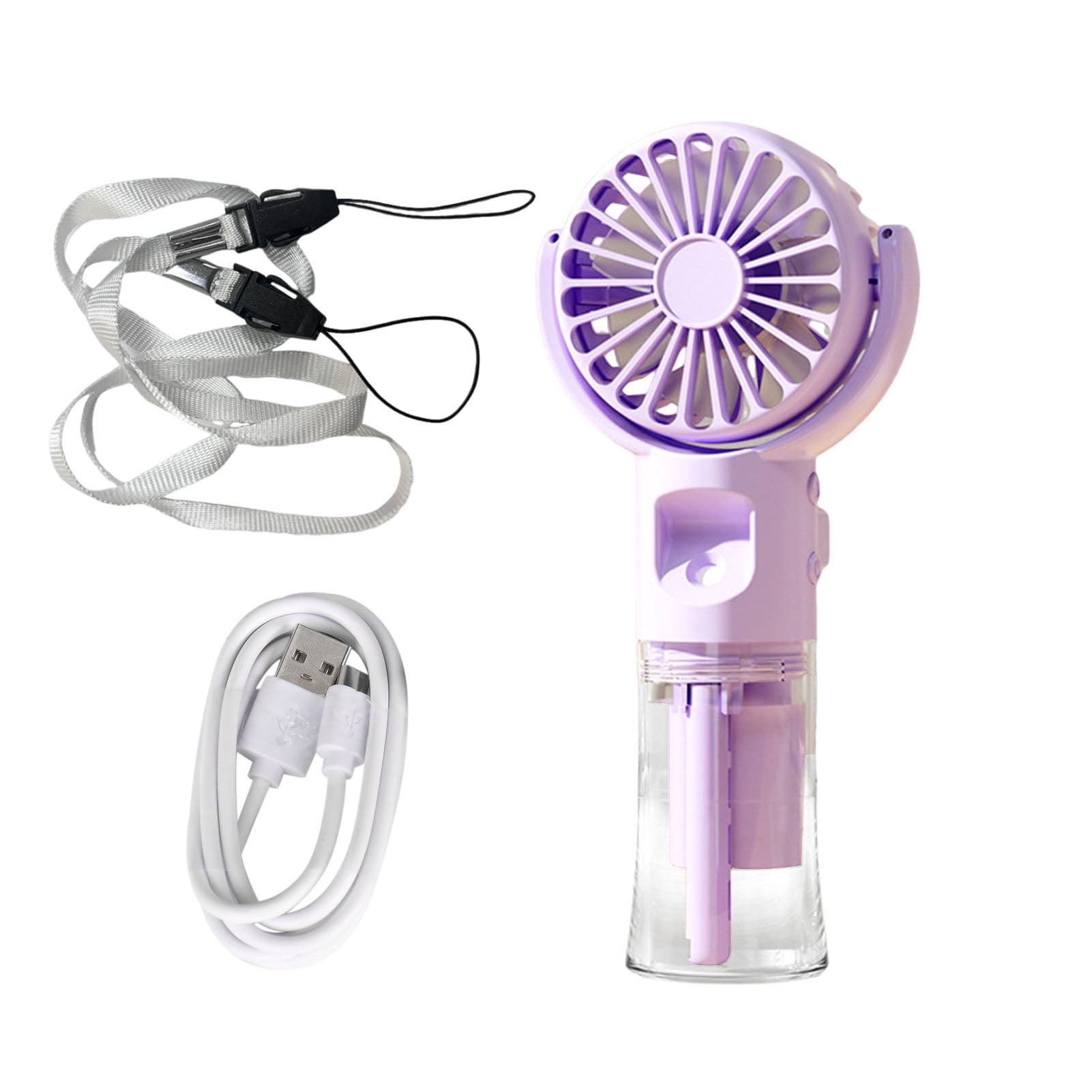 Chicmine Handheld Fan Water Spray Cooling Fan with 4 Speed Settings Low ...