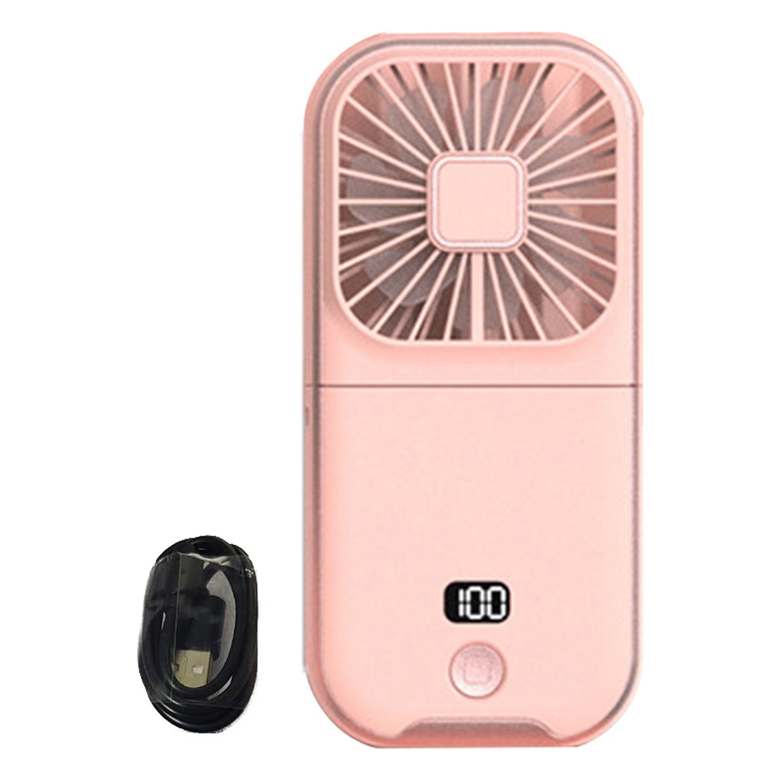 Chicmine Handheld Fan with LED Digital Screen 3-Speed Settings Low ...