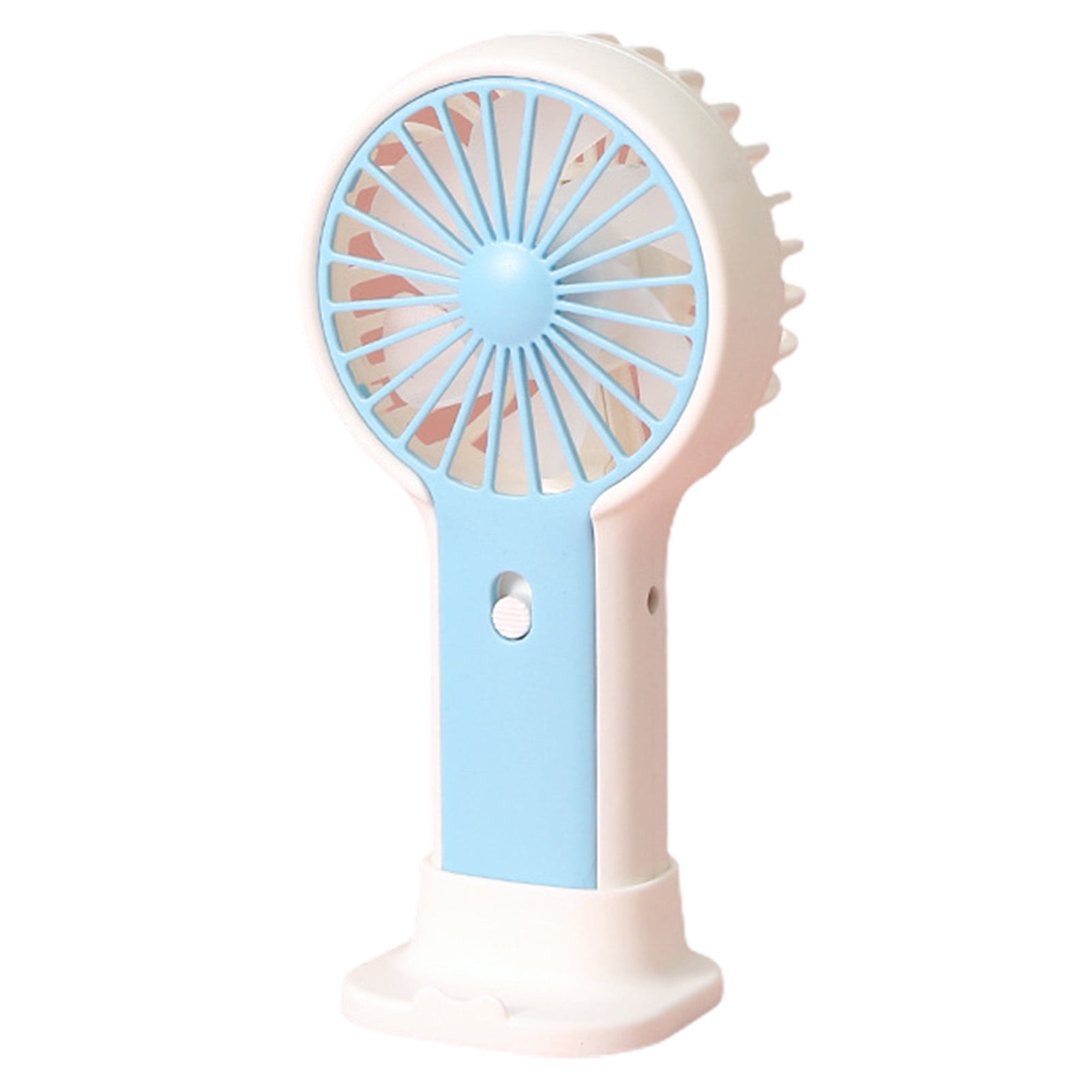 Chicmine Handheld Fan with Phone Holder Push Button Hands Free Desktop ...