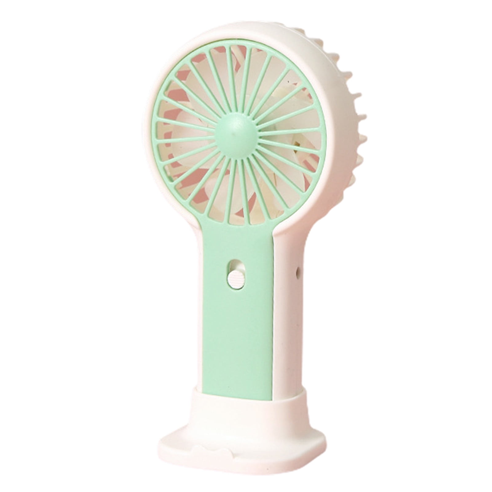 Chicmine Handheld Fan with Phone Holder Push Button Hands Free Desktop ...