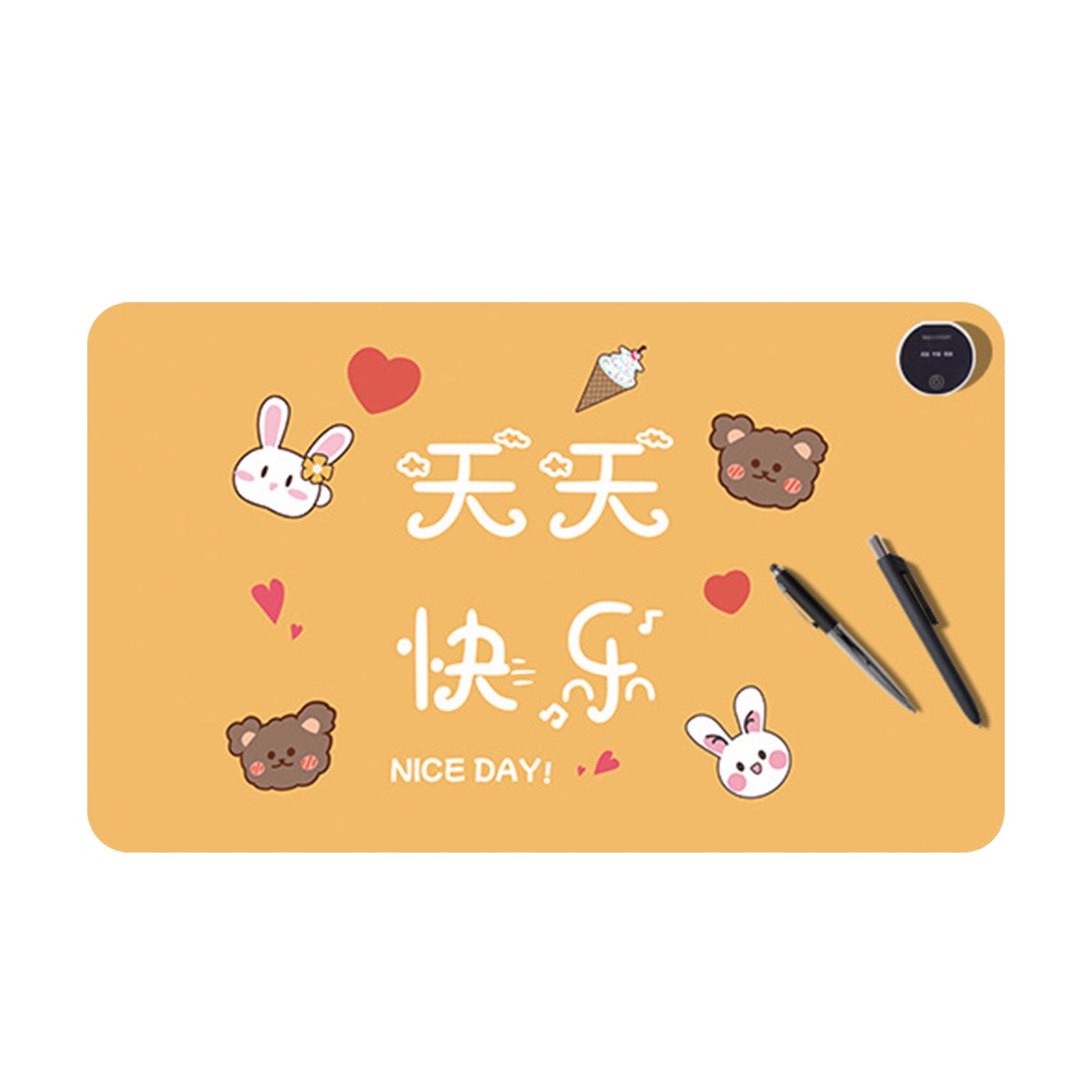 Chicmine Heated Mouse Pad for Hand-Warmer Electric Warm Desk Mat with 3 ...