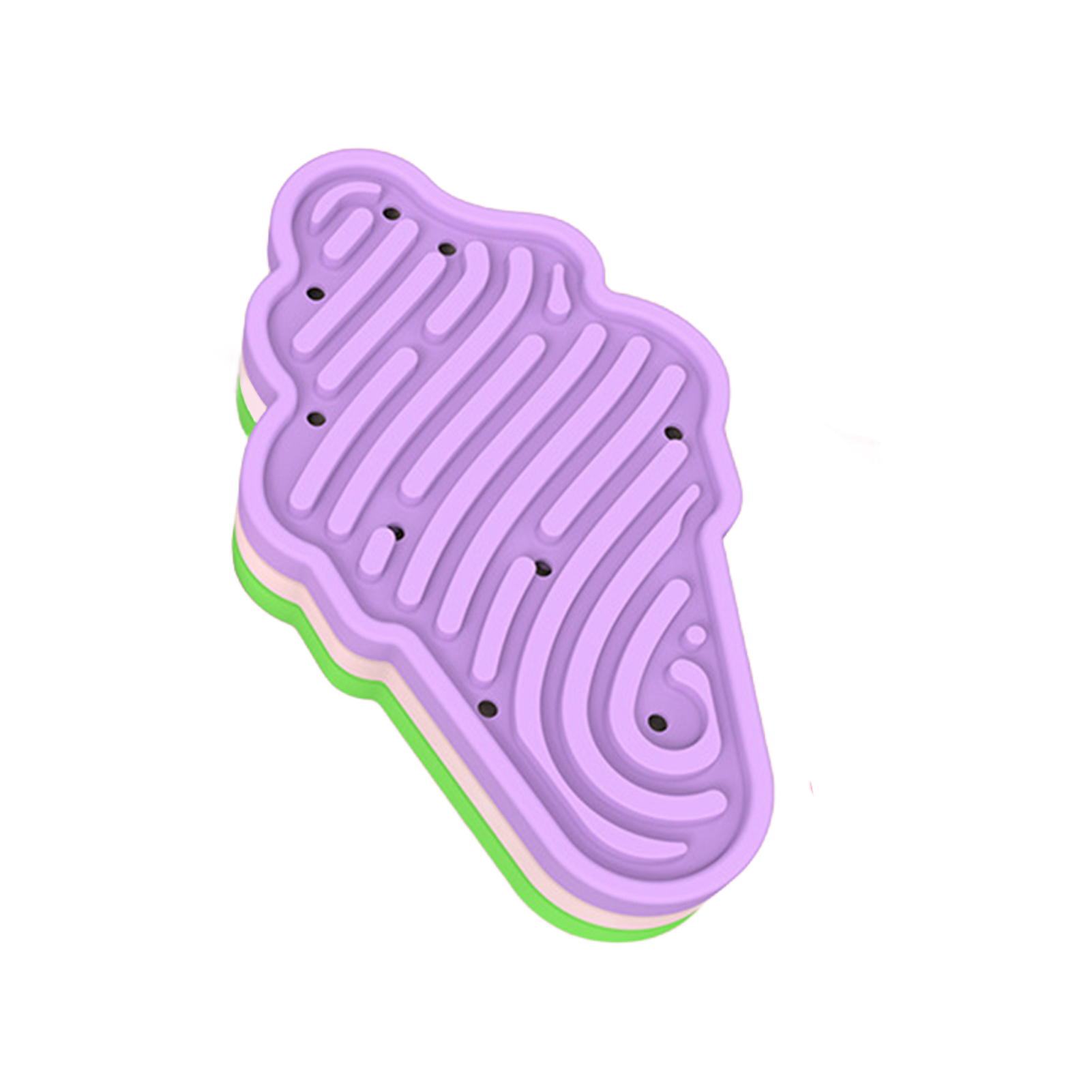 Chicmine Ice Cream Sensory Activity Board Stress Relief Silicone Strip ...