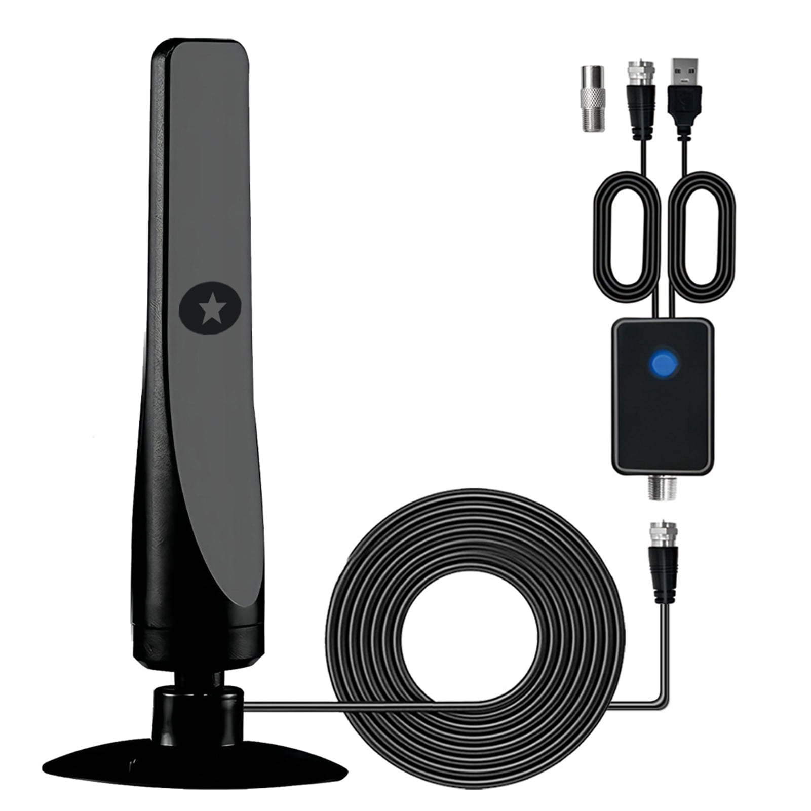 Chicmine Indoor Digital Antenna with Amplifier Signal Booster Wide ...