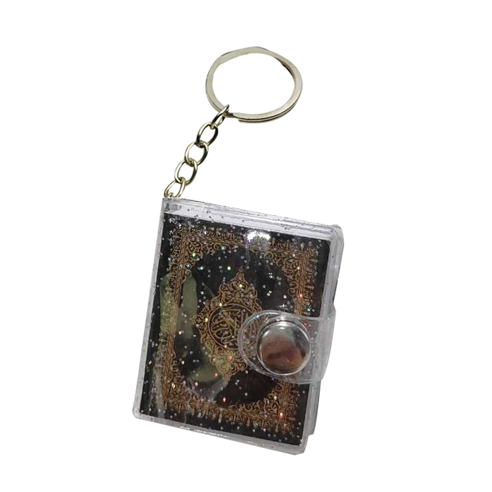 Chicmine Islam Style Mini Quran Book Vintage Keychain Holder Ring ...