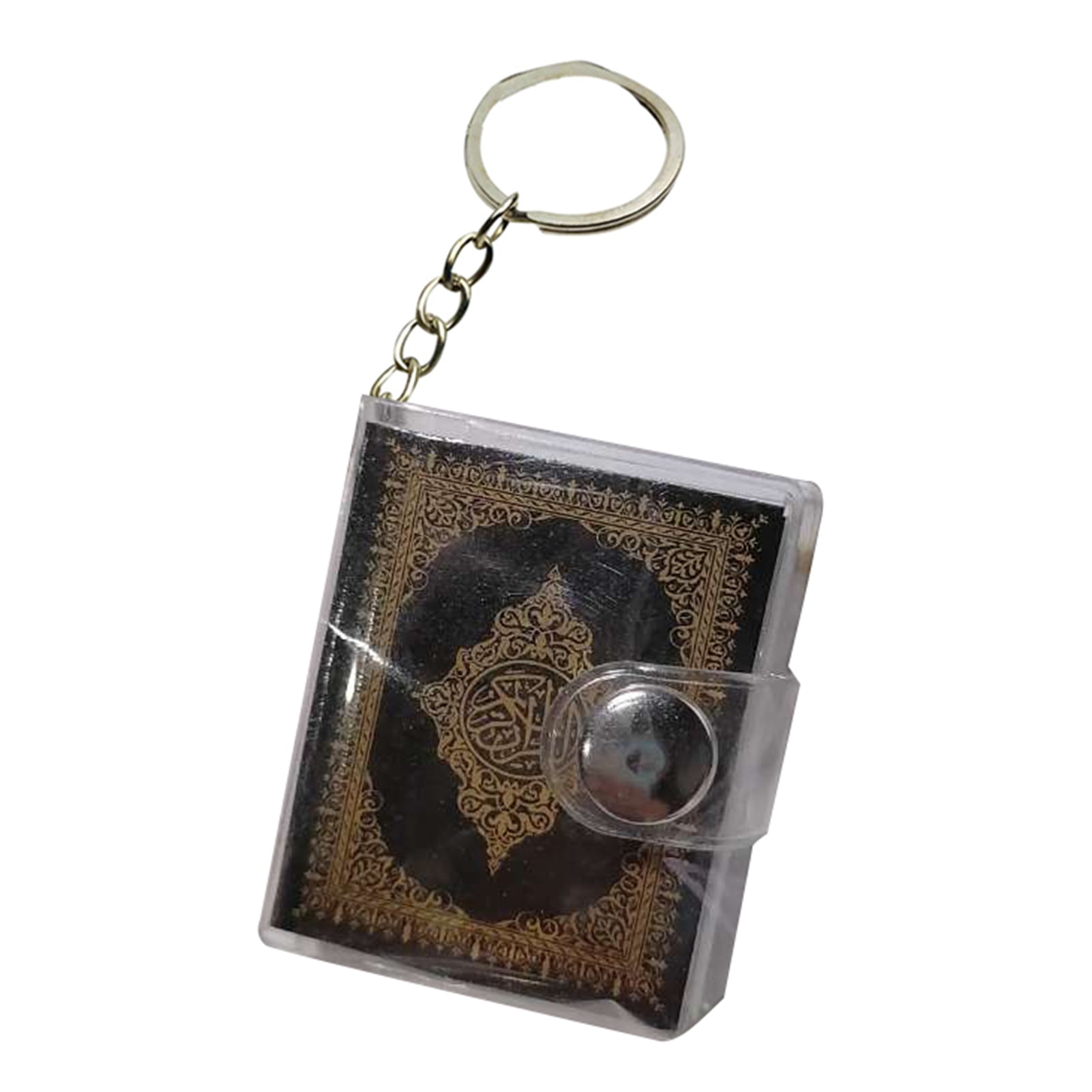 Chicmine Islam Style Mini Quran Book Vintage Keychain Holder Ring ...