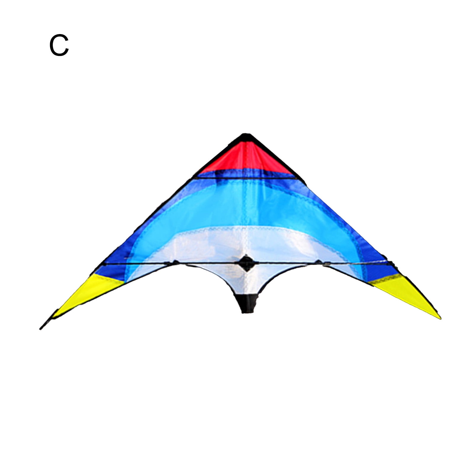 Chicmine Kite Colorful Large Sound 1.2M Triangle Stunt Kite for Playing ...