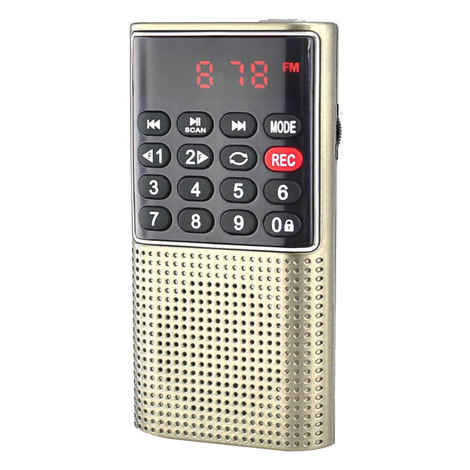 Chicmine L-328 FM Radio Multifunctional Rechargeable Portable USB TF ...