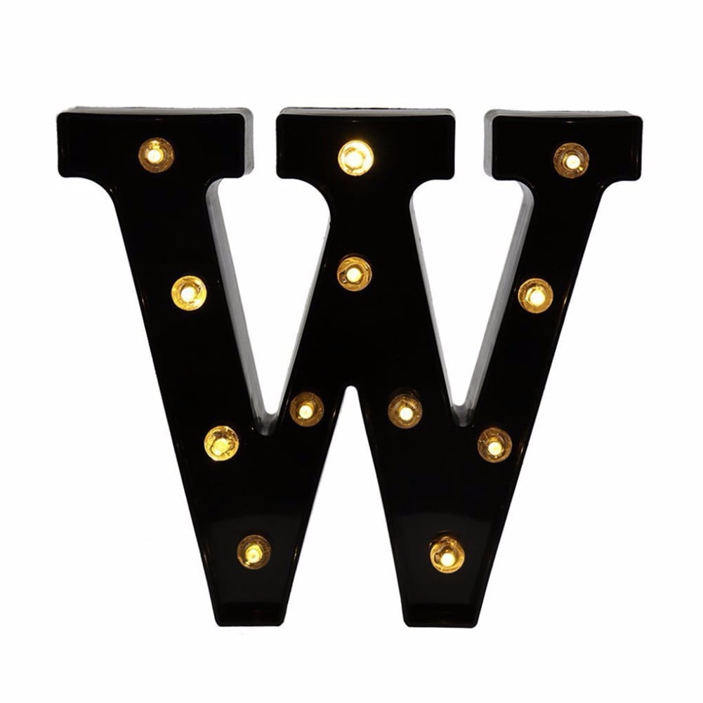 Chicmine LED Alphabet Letter Light Marquee Sign Wall Lamp Birthday ...